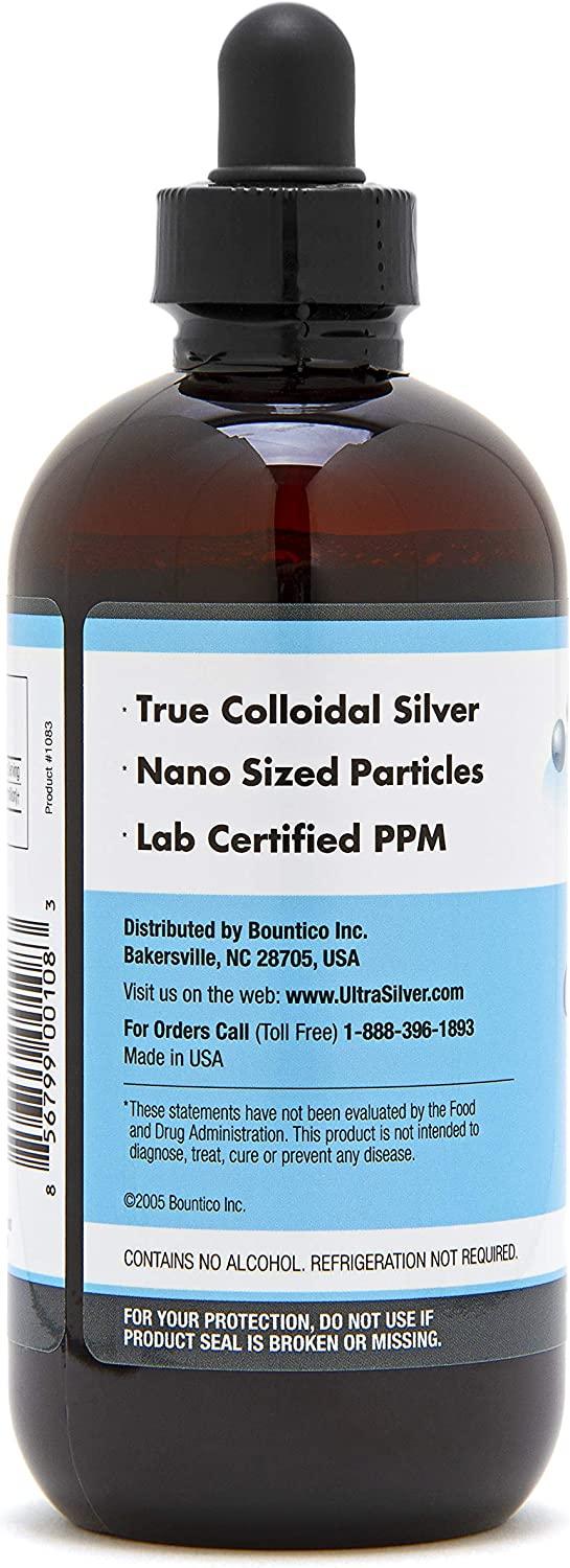 Ultra Silver Colloidal Silver 500 PPM 8 Oz - True Colloidal Silver ...