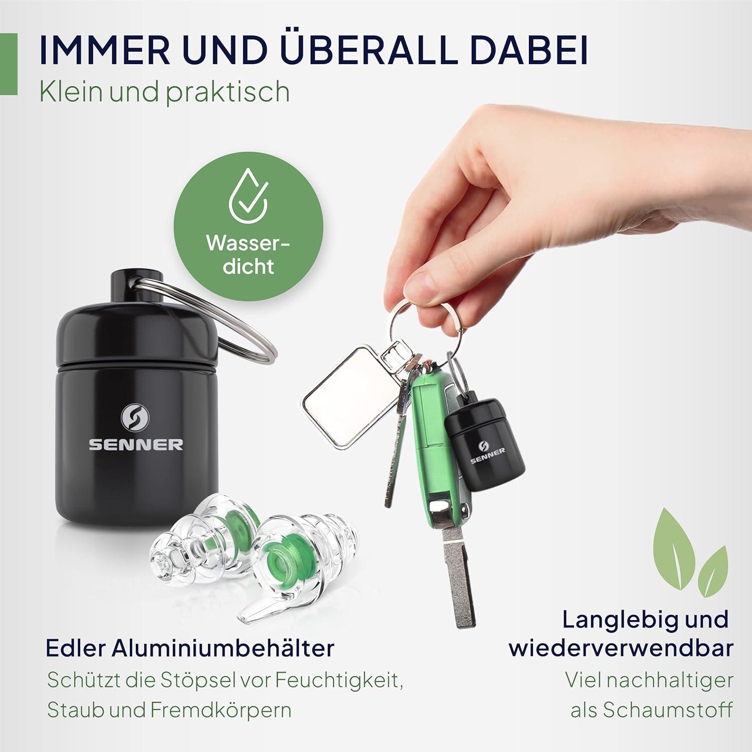 Senner Musicpro Hearing Protection Plugs for Festivals & Concerts | Eco ...