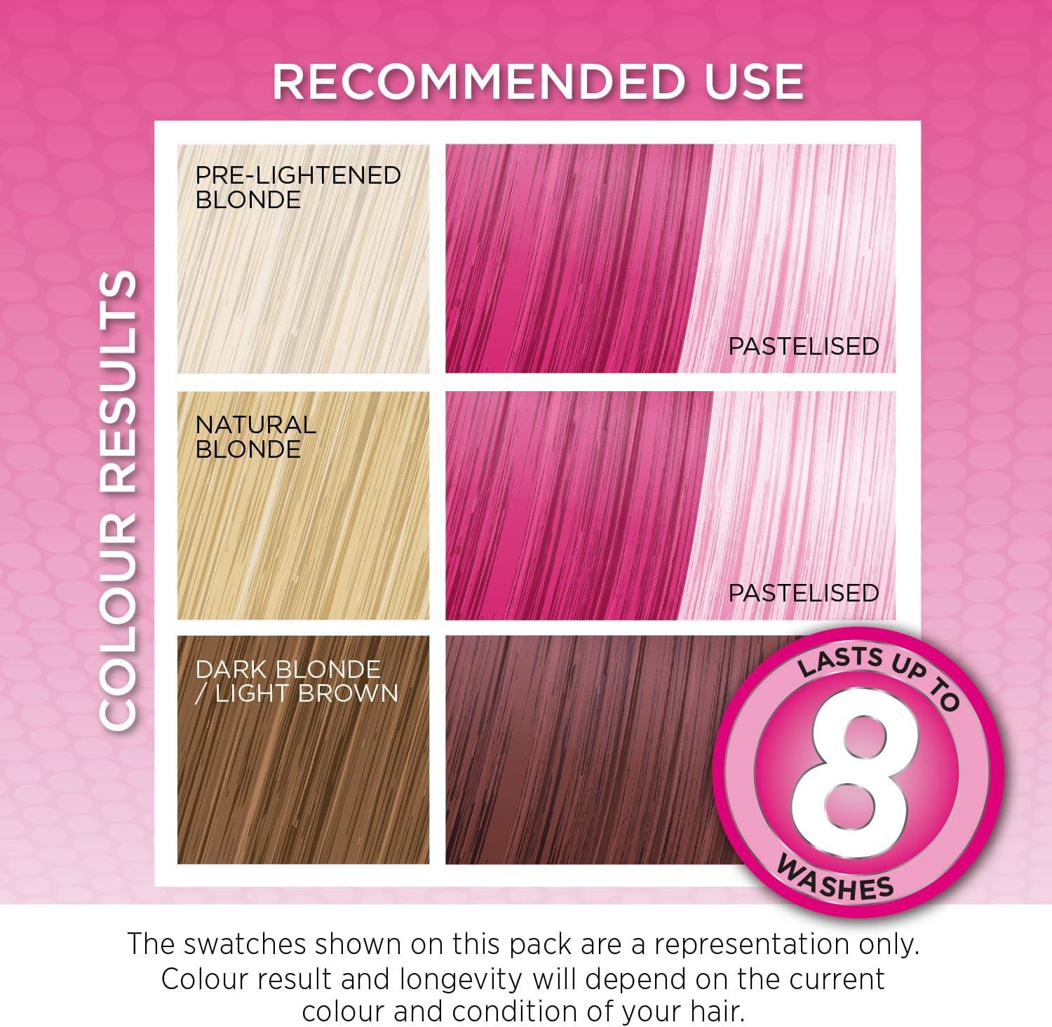 Knight & Wilson Colour-Freedom Pink Pizazz 150ml Semi-Permanent Hair ...