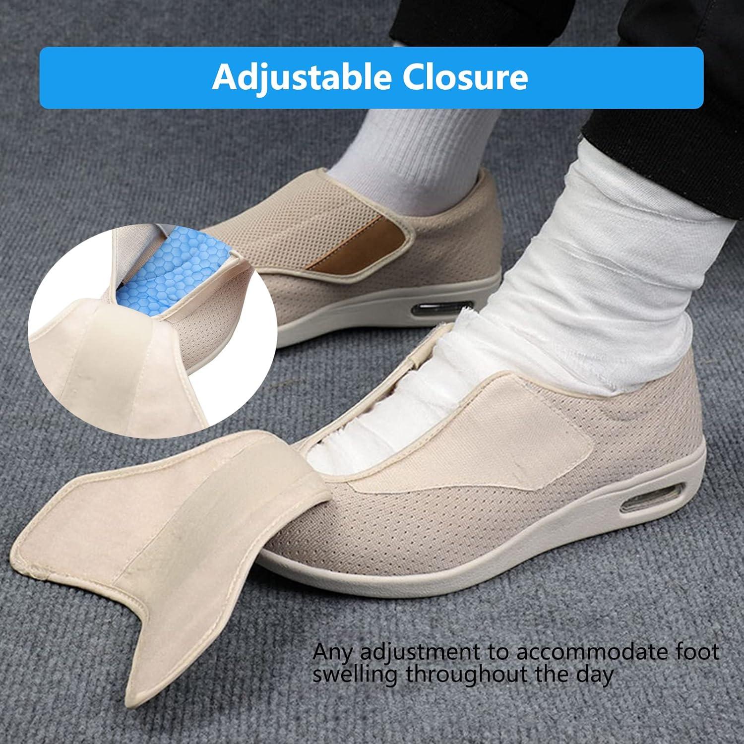 ALASON Diabetic Shoes for Men Women - Wide Fitting Health Shoes for ...
