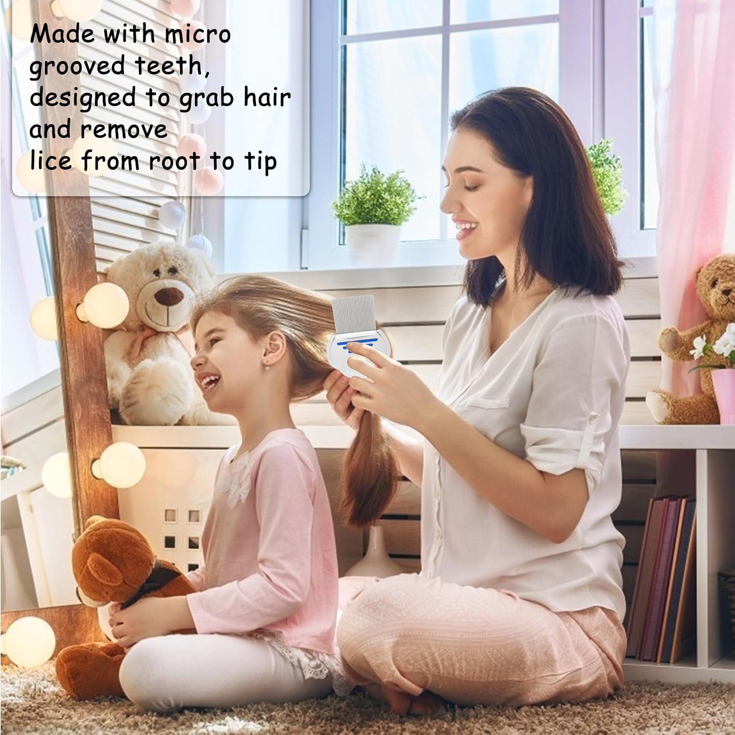 Terminator Combs - Professional Metal Lice Comb with Magnifier for ...