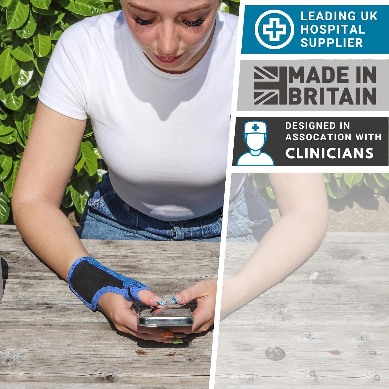 Solace Bracing Thumb Support Max - British Made NHS Thumb Spica Splint ...