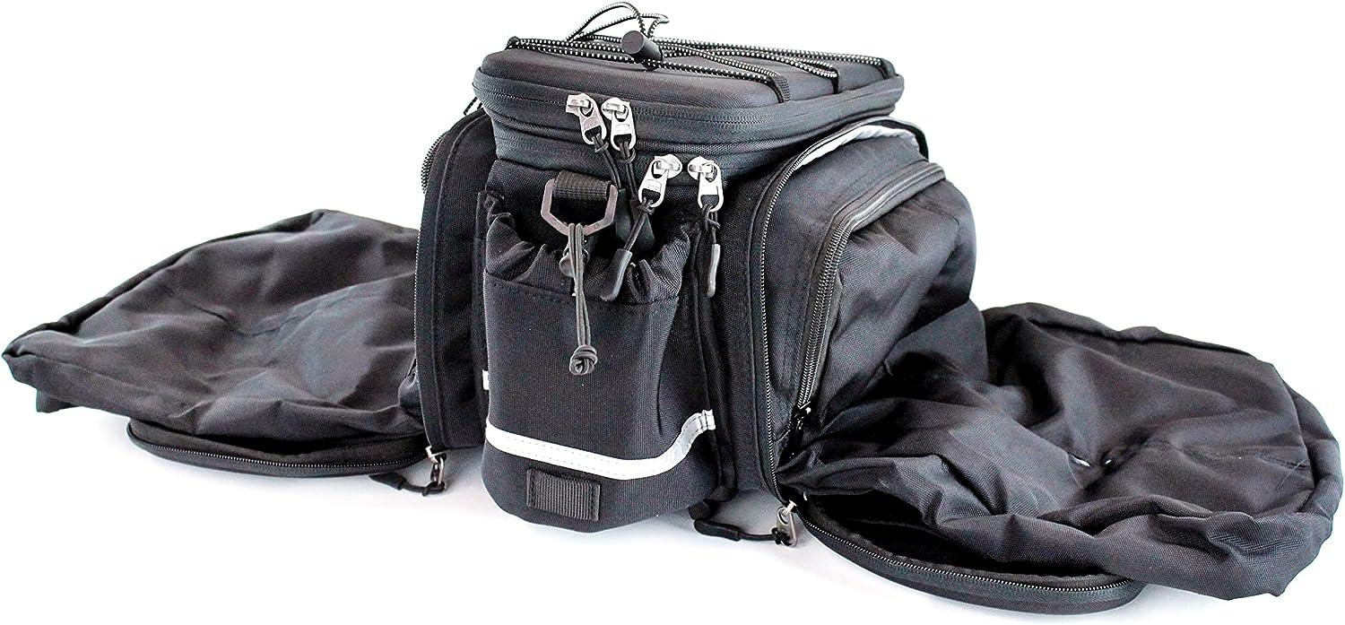 Racktime Odin Bicycle Bag Black - 13L + 10L | Unisex Adult's Cycling ...