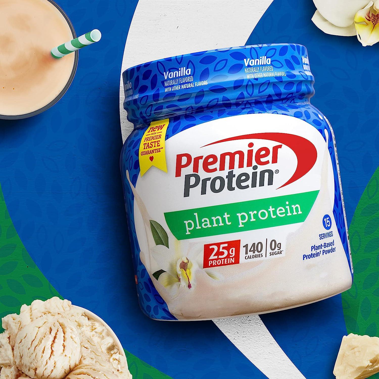 Premier Plant Protein Powder Vanilla - 25g Plant-Based Protein, 0g ...