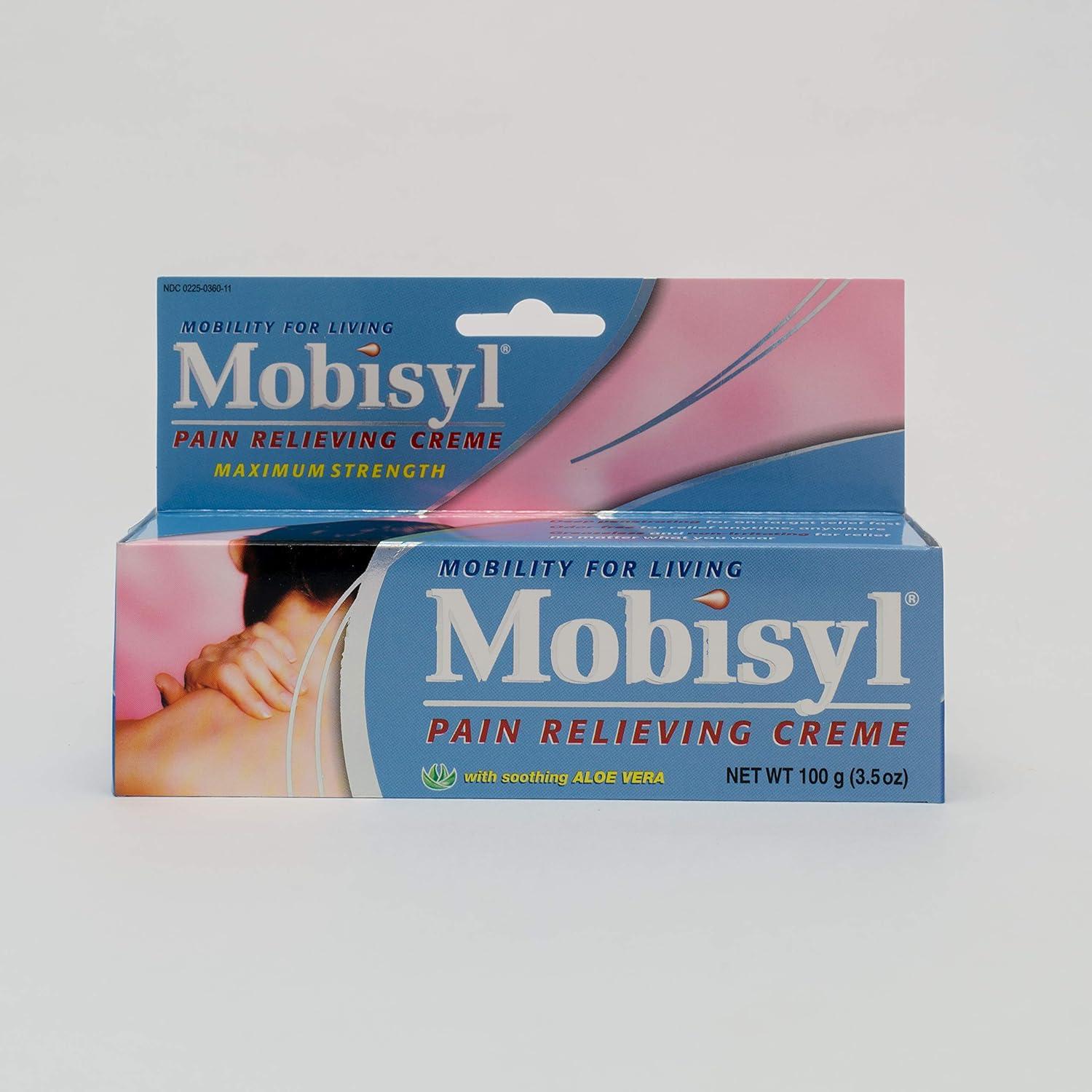 Mobisyl Pain Relieving Creme with Aloe Vera - 3.5oz Tube | Buy Now with ...