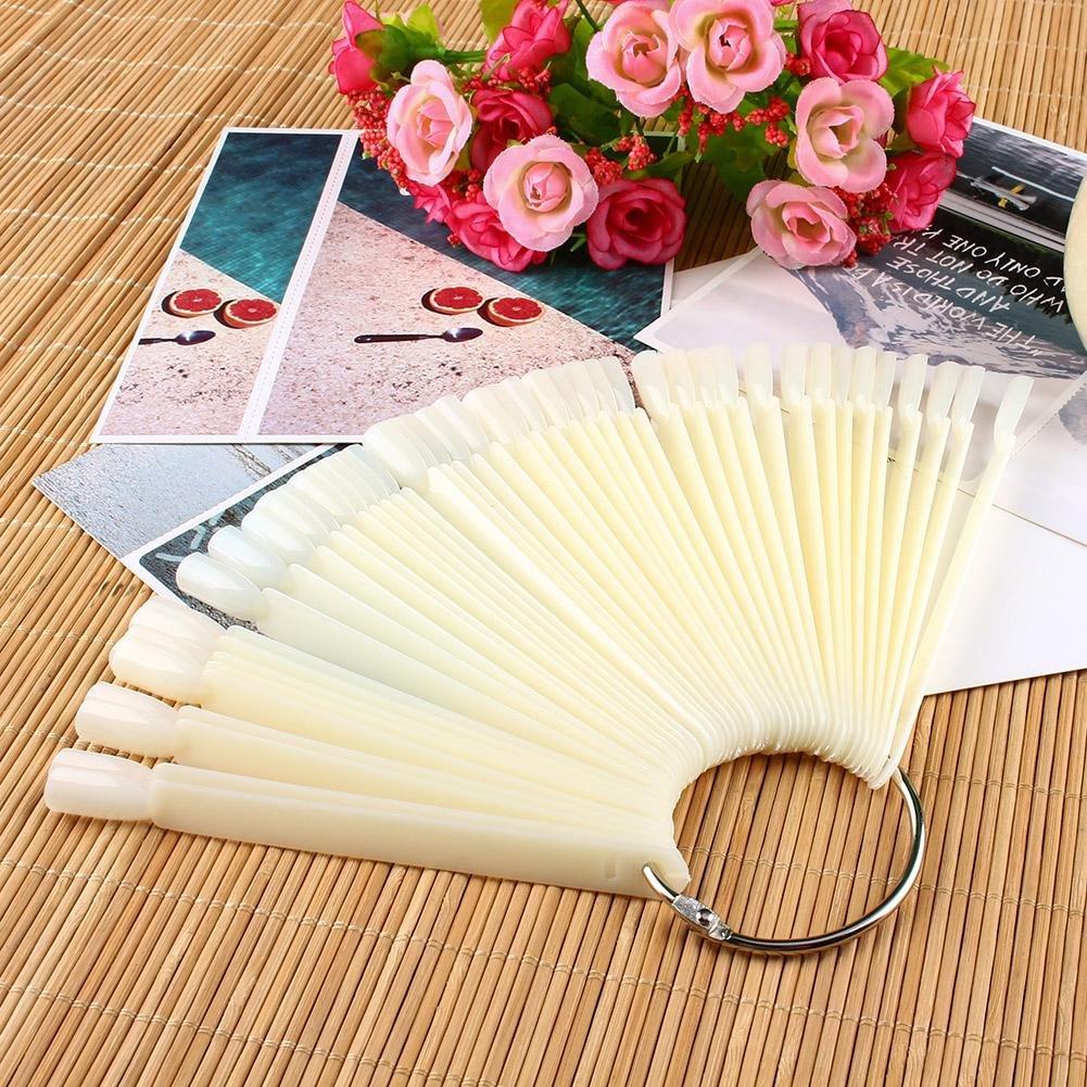 Nail Art Stick - 50pcs Clear Polish Gel Tips for Practice & Display ...