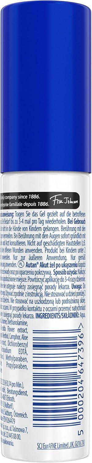 Autan Acute Gel - Soothing Relief for Insect Bites 25ml x 3 Pack | Fast ...