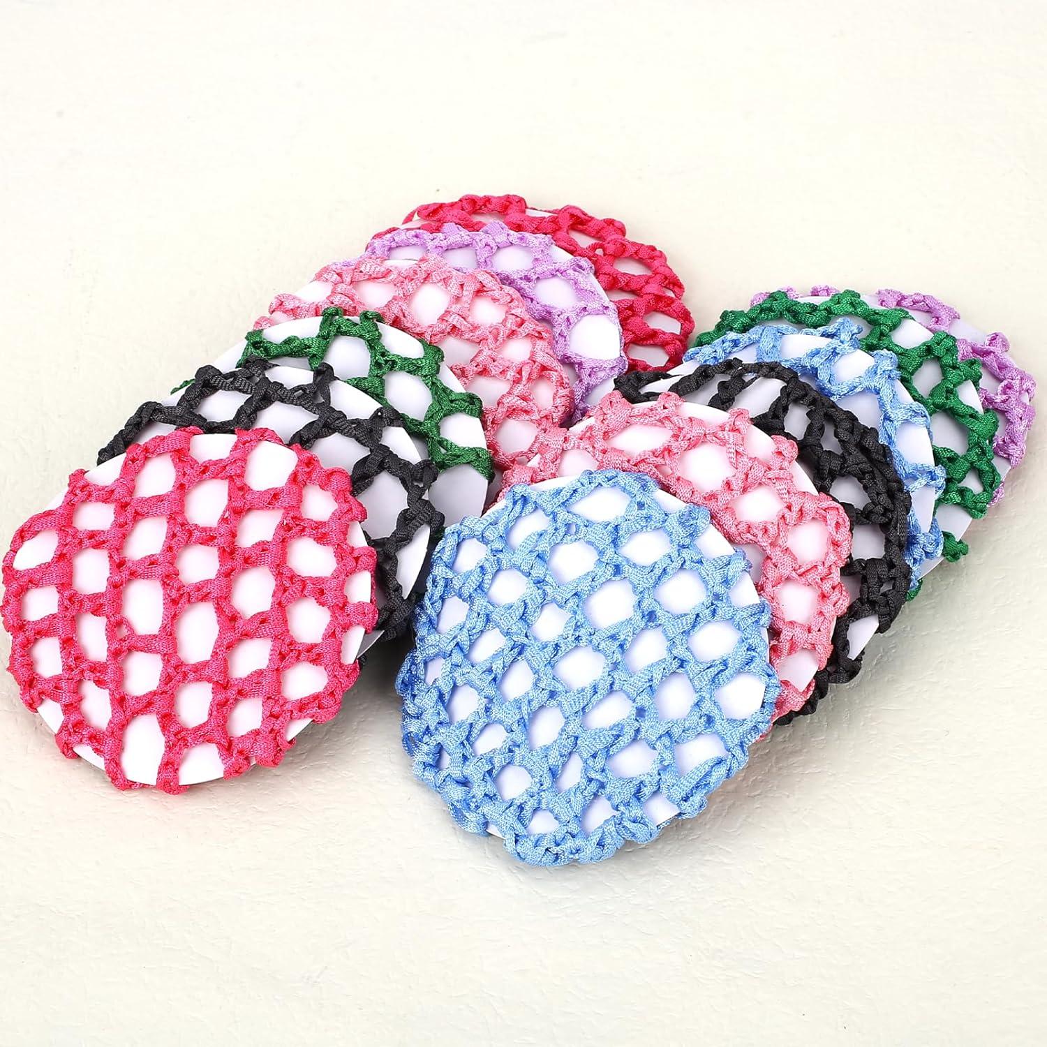 12 Pcs Snood Hair Net Hair Bun Holder Ballet Hair Net for Buns Ballet ...