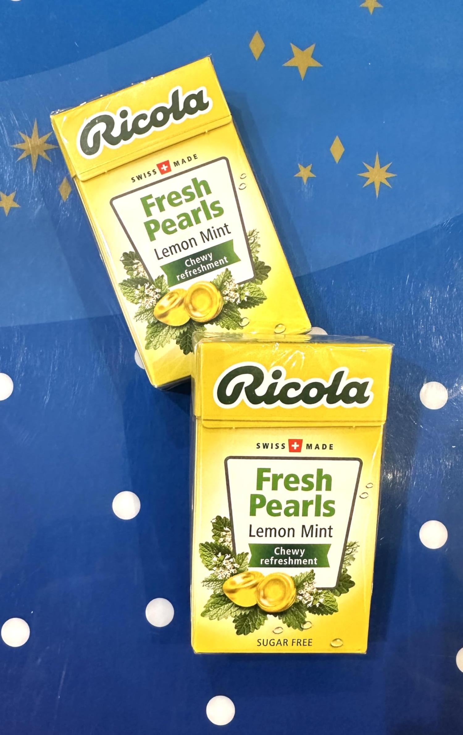 2 Packs Swiss Made Lemon Fresh Pearls Chewy Candy (Sugar FREE)