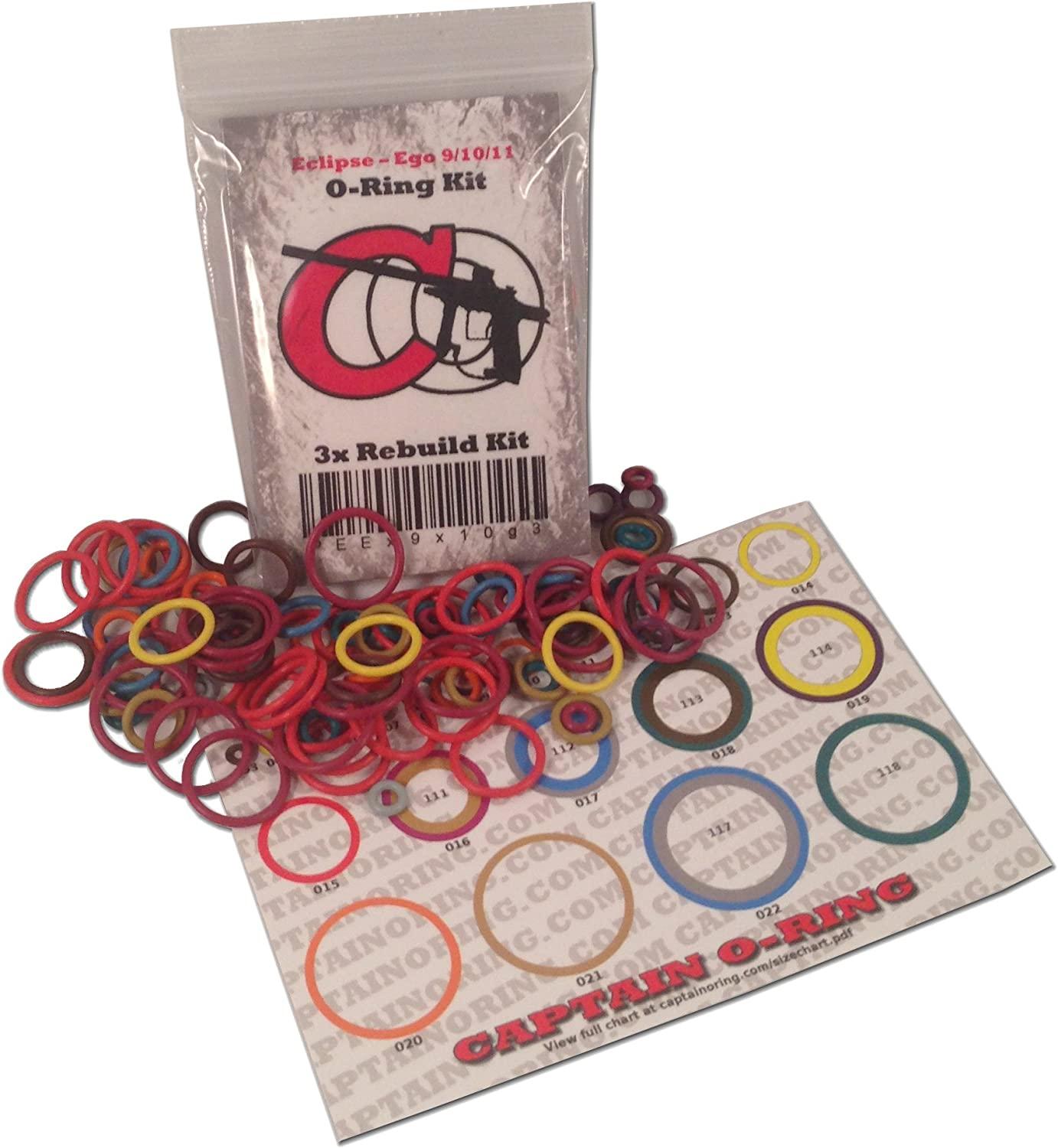 Captain O-Ring Proto PMR Color Coded 3X Oring Rebuild Kit | Buy Now with Express International ...