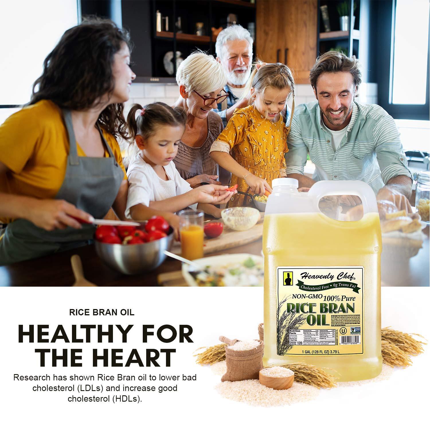 RICE BRAN OIL | 1 Gallon (128 Ounces) | Kosher | All- Natural Made from ...