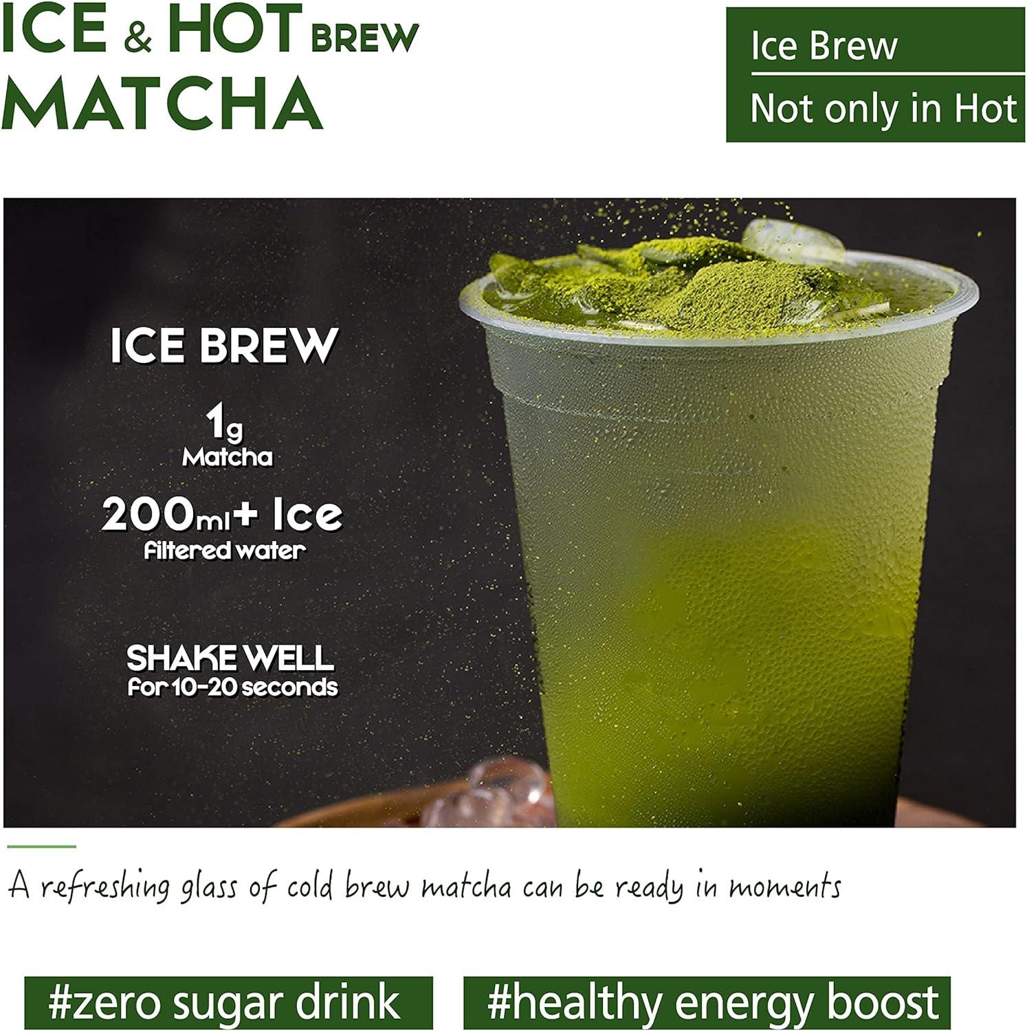 CAPACITEA Matcha Green Tea Powder Large 160g Premium Grade For Hot & Cold Brew Unsweetened For ...