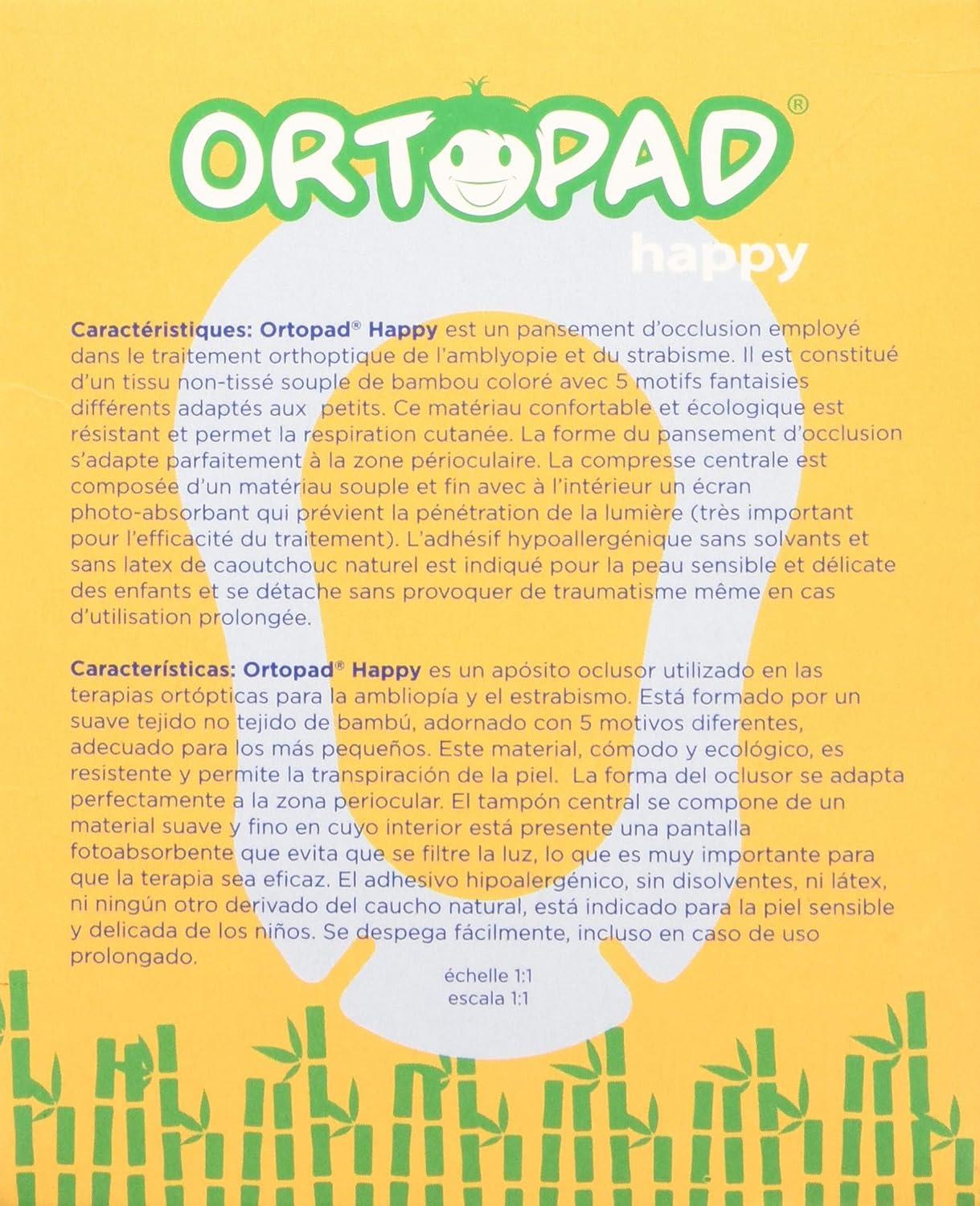 Parche Ocular Ortopad Happy Dibujo 20U