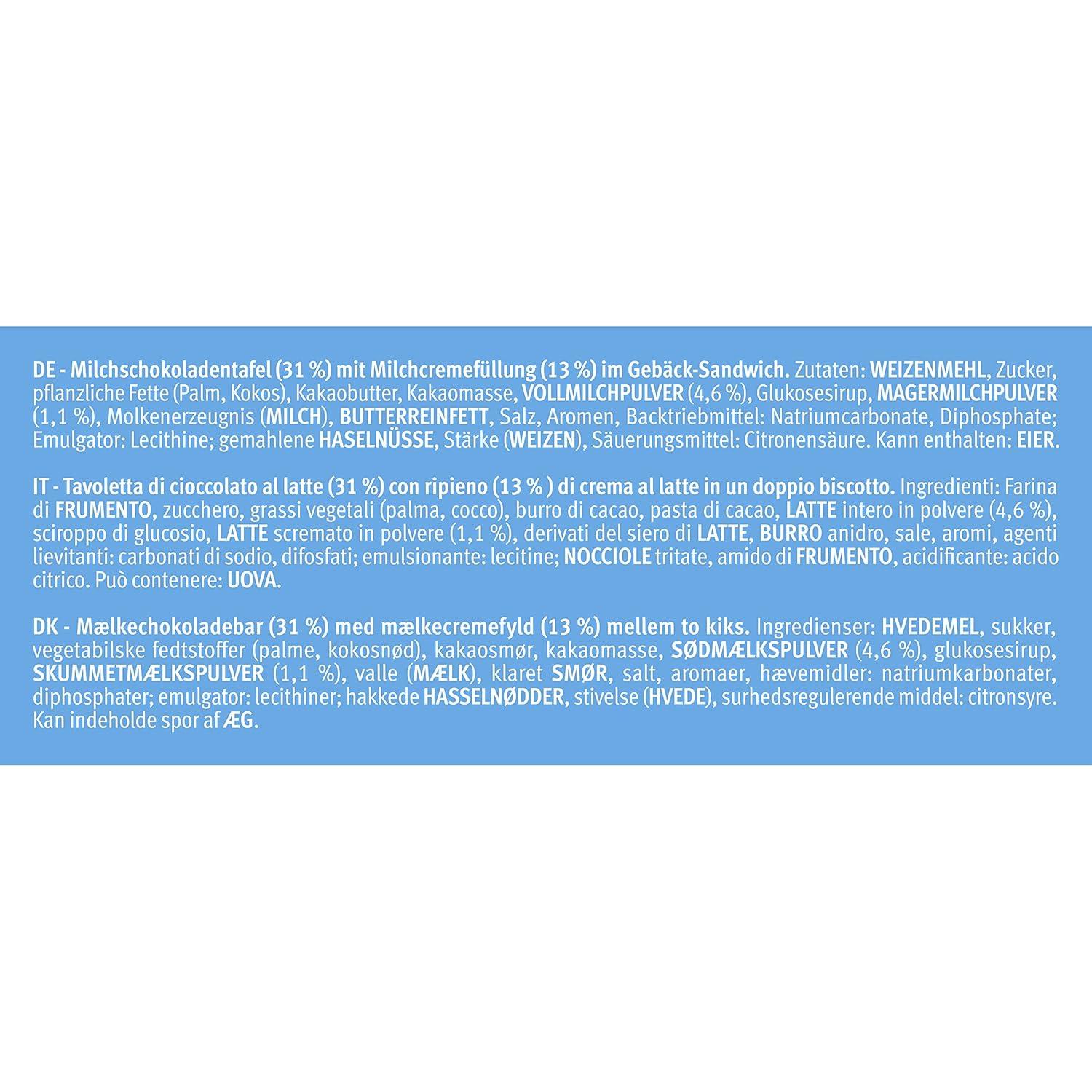 Pick Up! Choco & Milk Bars (24 x 28g) - Crunchy Chocolate & Cream ...