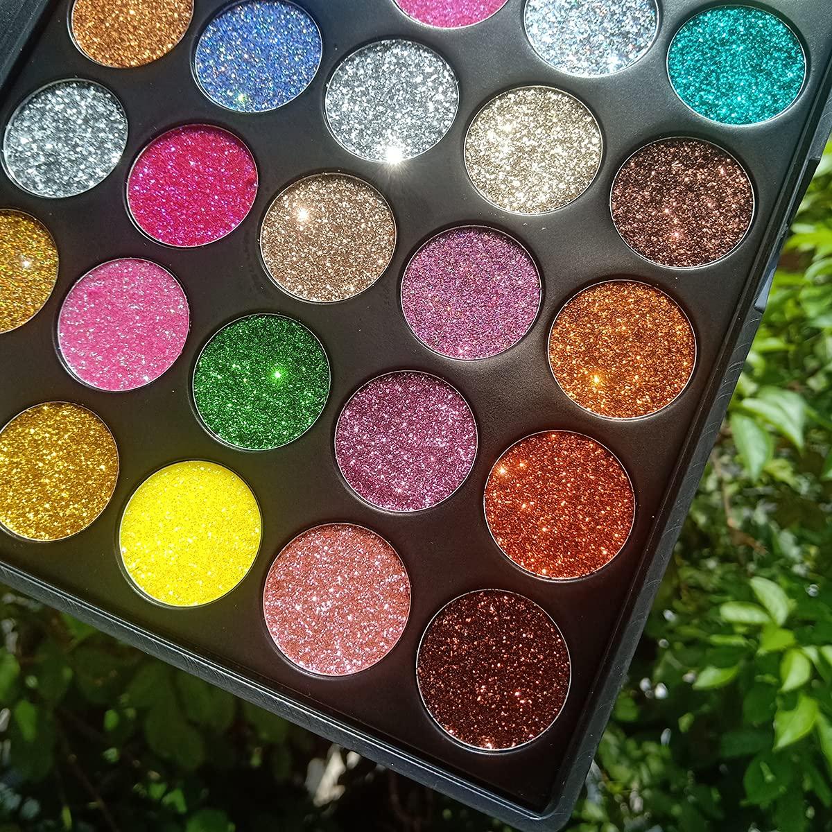 VERONNI Pro 35 Color Glitter Shimmer Eyeshadow Makeup Palette Pigment ...