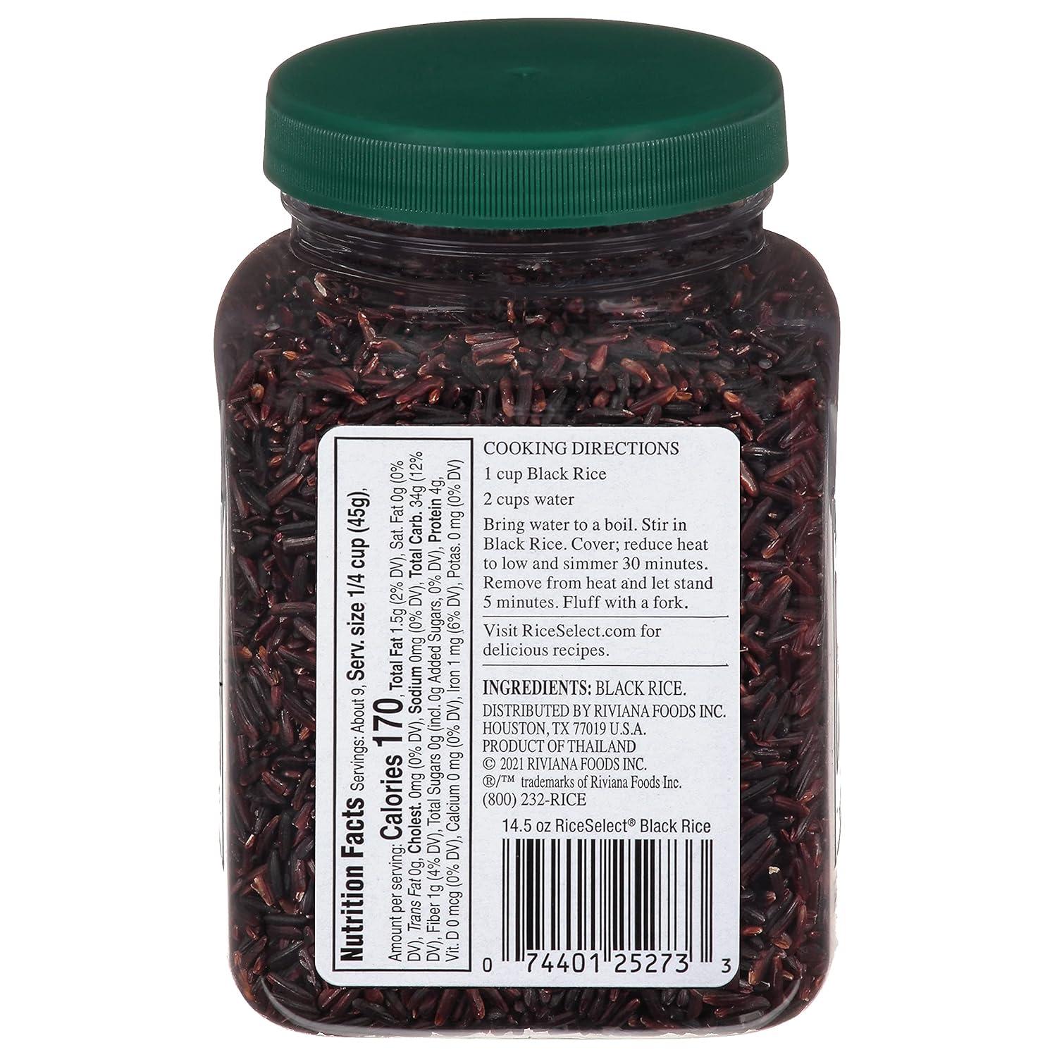 RiceSelect Discoveries Premium Black Rice - Whole Grain, Gluten-Free ...