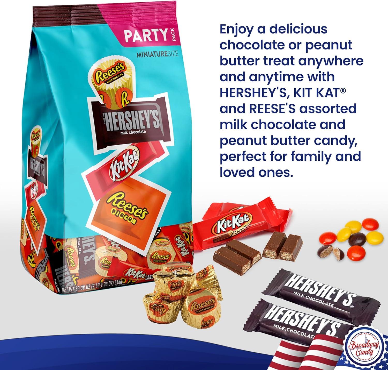 Hershey's Kitkat & Reese's Assorted Party Pack 946g (33.38oz ...