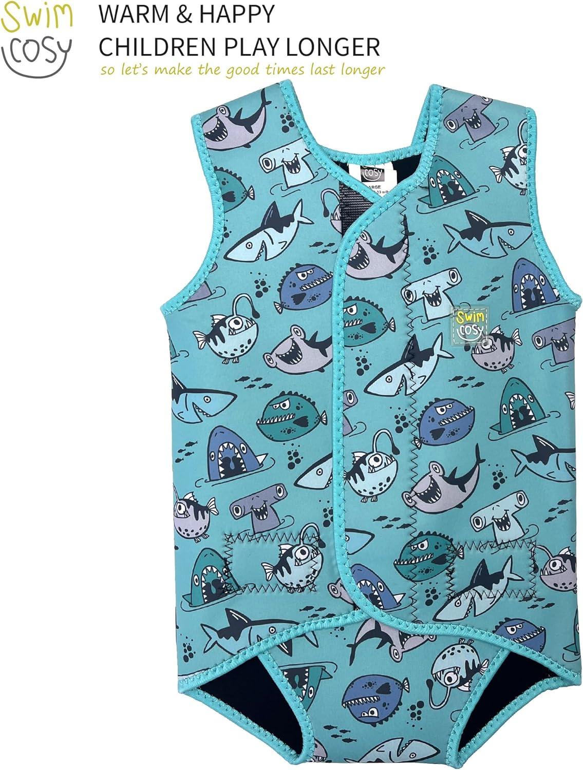 Swim Cosy Baby/Toddler Wetsuit Vest UPF50 - Neoprene Wrap Design 18-30 ...