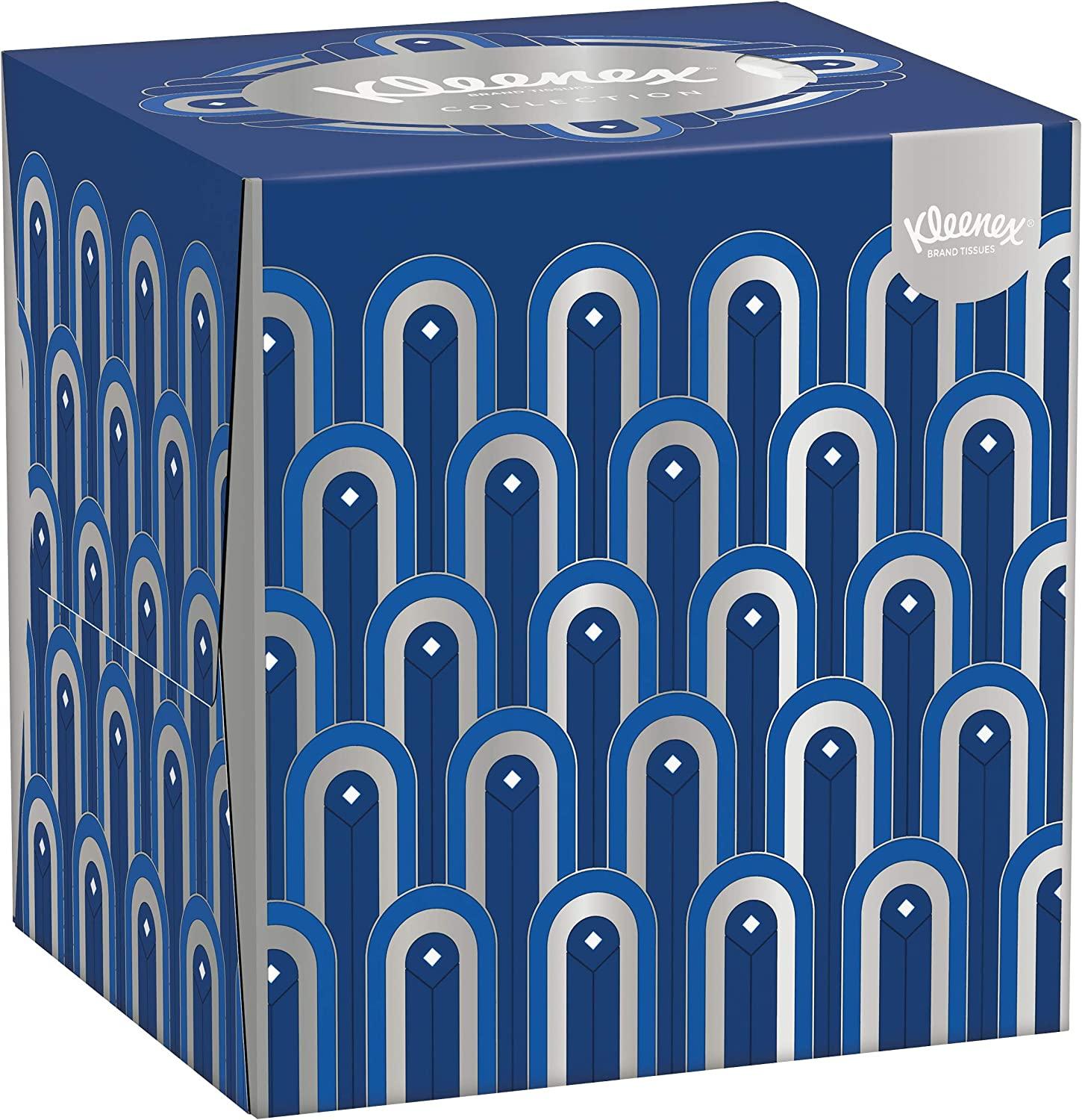 Kleenex Cube Soft Facial Tissues 3-Ply - Assorted Designs and Colors ...