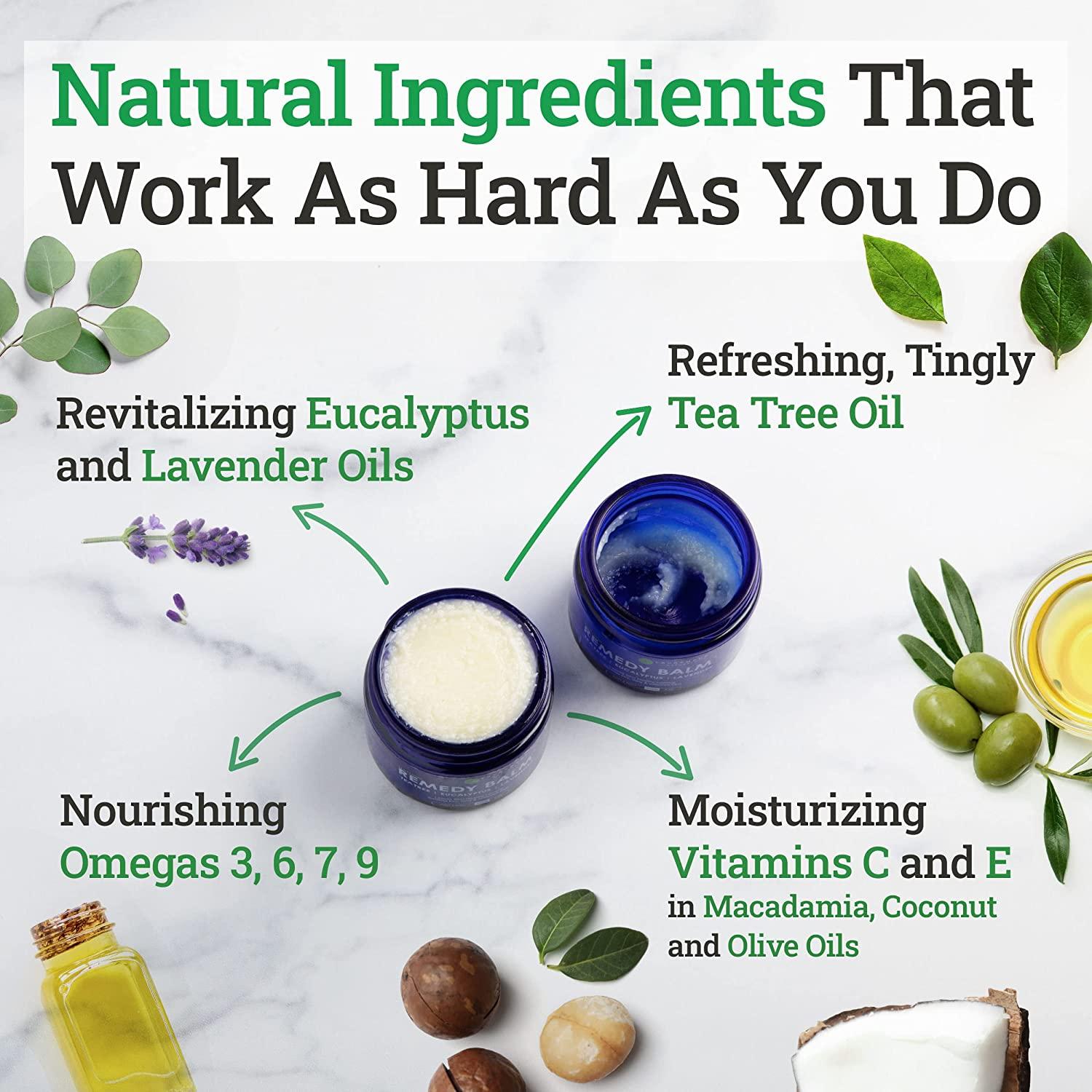 Remedy Tea Tree Oil Balm - Natural Cream for Athlete's Foot, Jock Itch ...