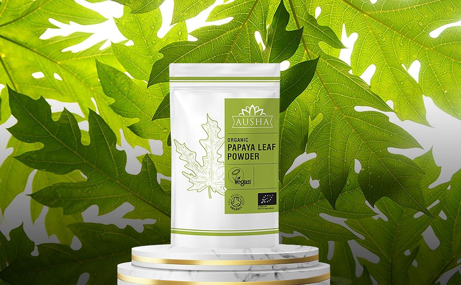 Ausha Organic Papaya Leaf Powder 100g | Boost Platelet Count & Immunity ...