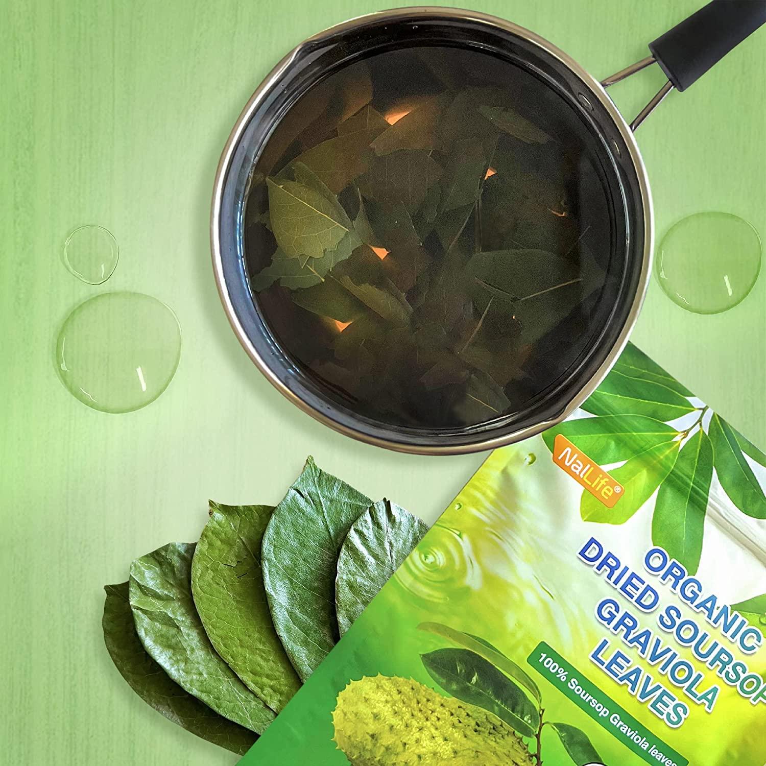 NalLife ORGANIC Soursop Graviola Tea Leaves - 200 Leaves - Pure and ...