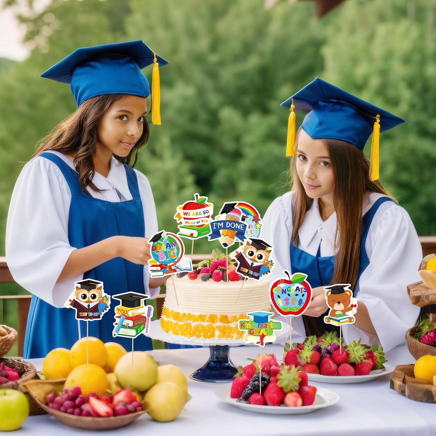 SANNIX Graduation Cupcake Toppers 2024 72Pcs Kindergarten Graduation ...