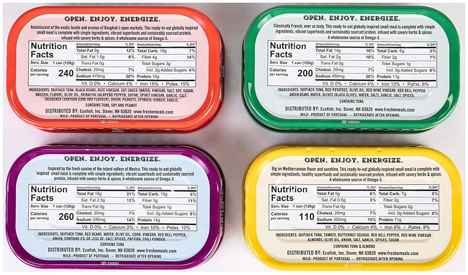 Fresh Gourmet Canned Tuna Variety Pack - High-Protein Snack & Meal ...