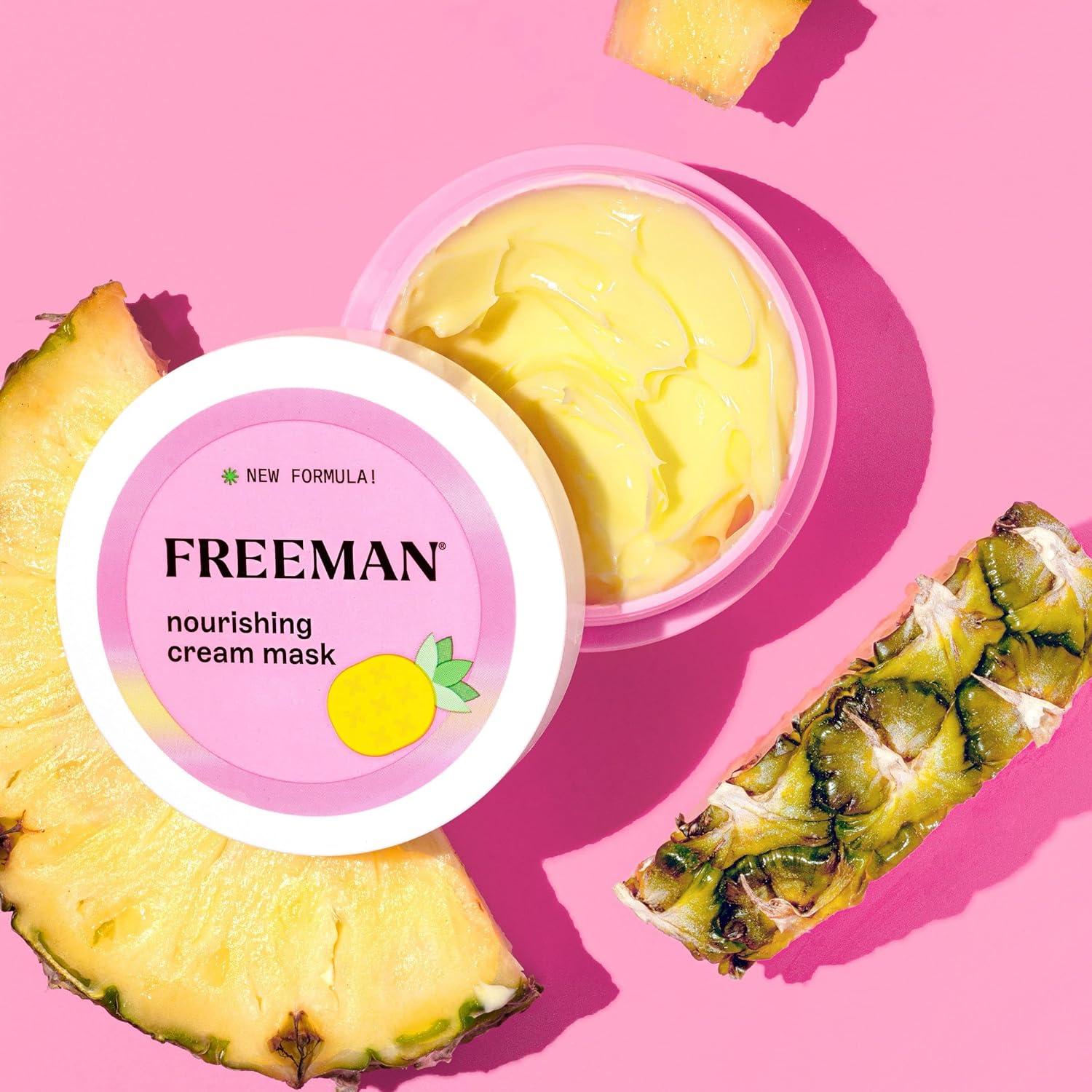 FREEMAN Nourishing Pineapple & Hyaluronic Acid Cream Facial Mask ...