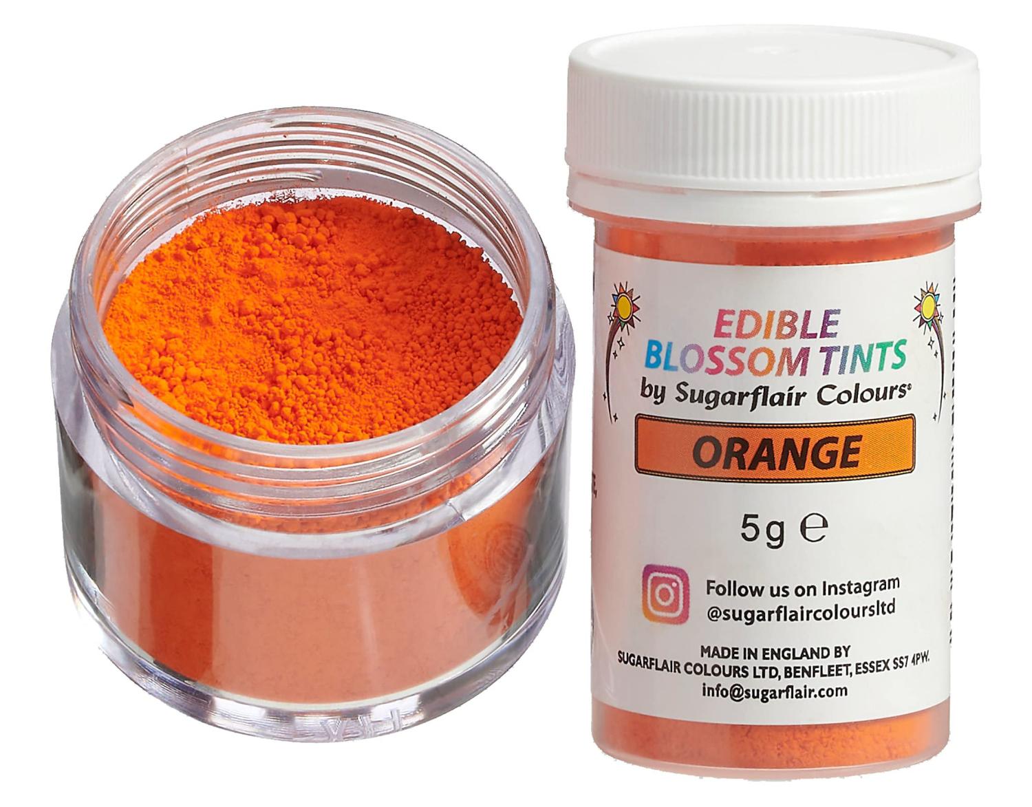 5g Sugarflair Orange Food Colouring Powder Dust for Cake Decorating ...