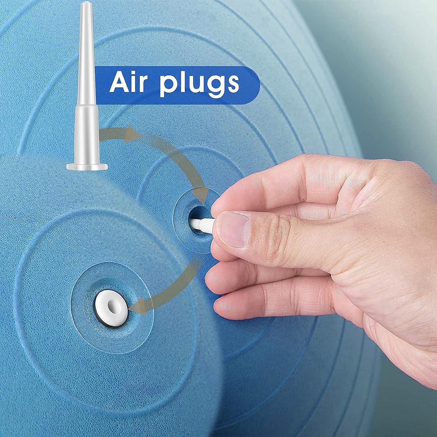 Yoga Ball Exercise Plug Replacement Kit - 6-Piece Air Stopper Adapter ...