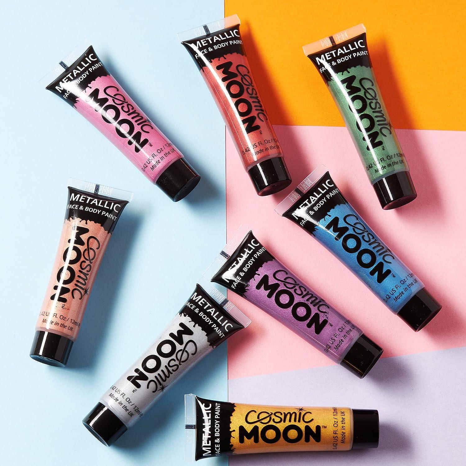 Cosmic Moon Metallic Face Paint - Gold 0.40fl oz - Create Mesmerising ...