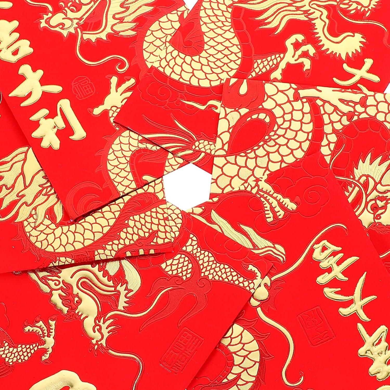 Lurrose Asian Red Envelope 60pcs Chinese Red Envelopes 2024 Chinese New ...