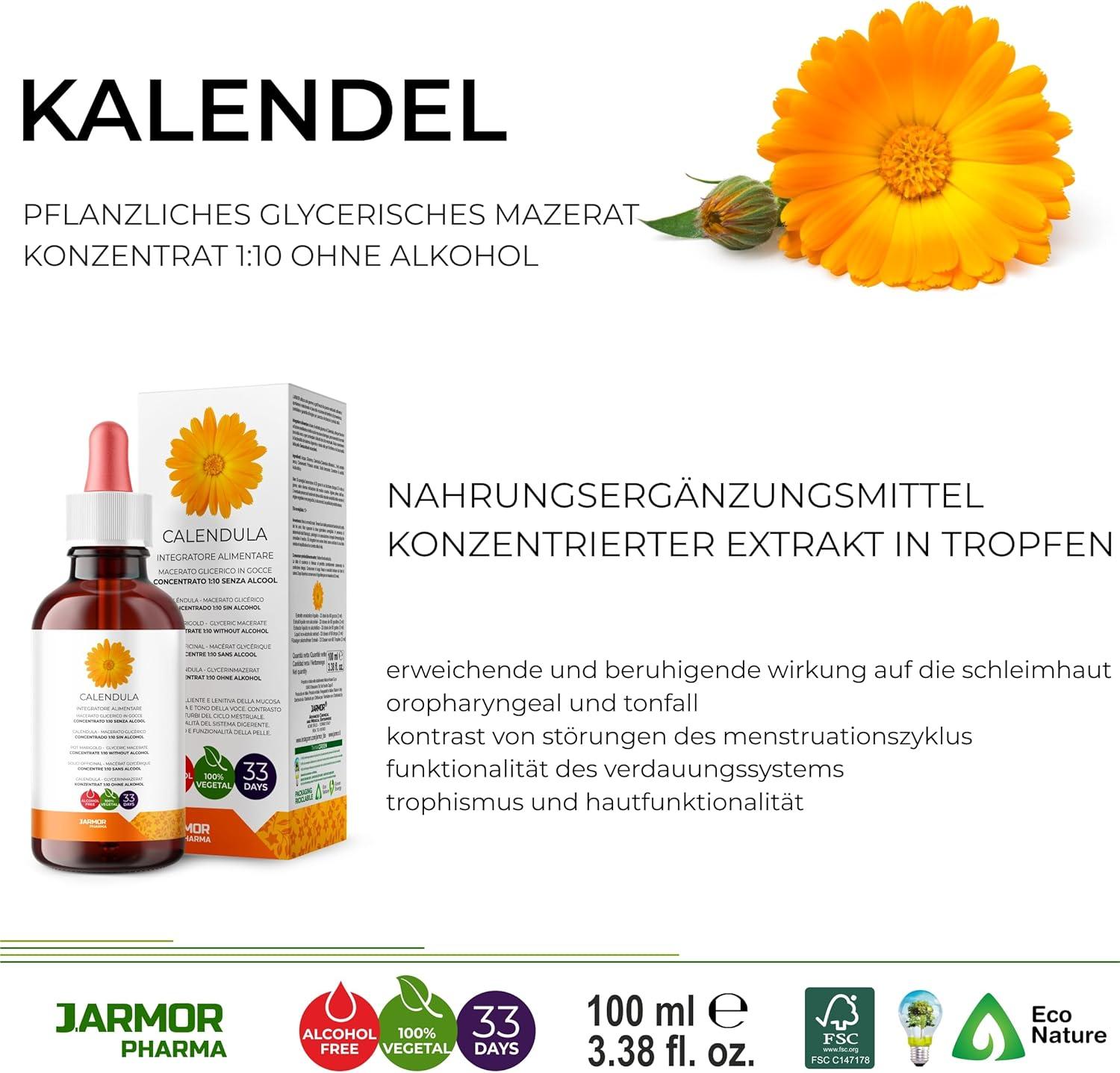 Calendel Marigold Drops 100 ml | Natural Relief for Menstruation & Sore ...