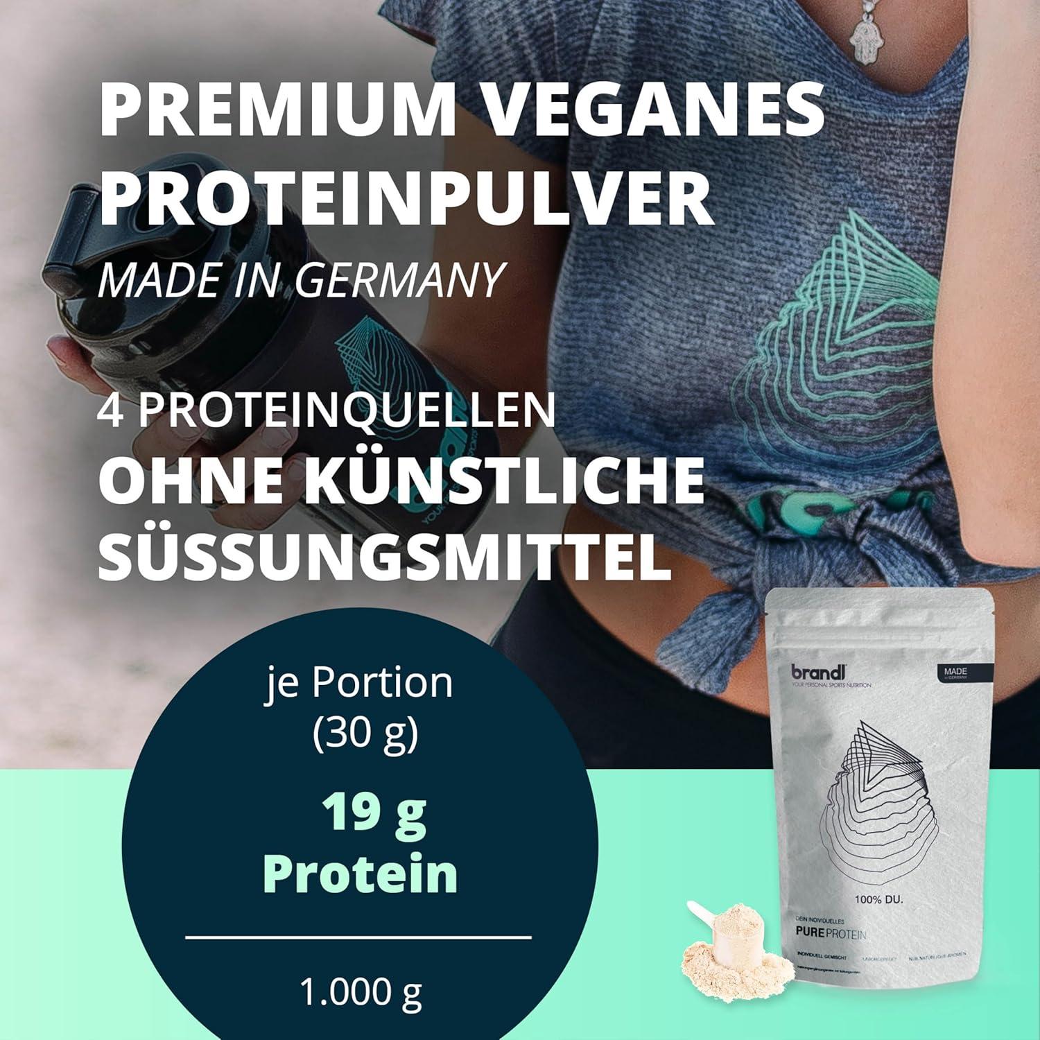 Buy Brandl Vegan Protein 4K - Chocolate Wonder 1000g | Dairy-Free & No ...