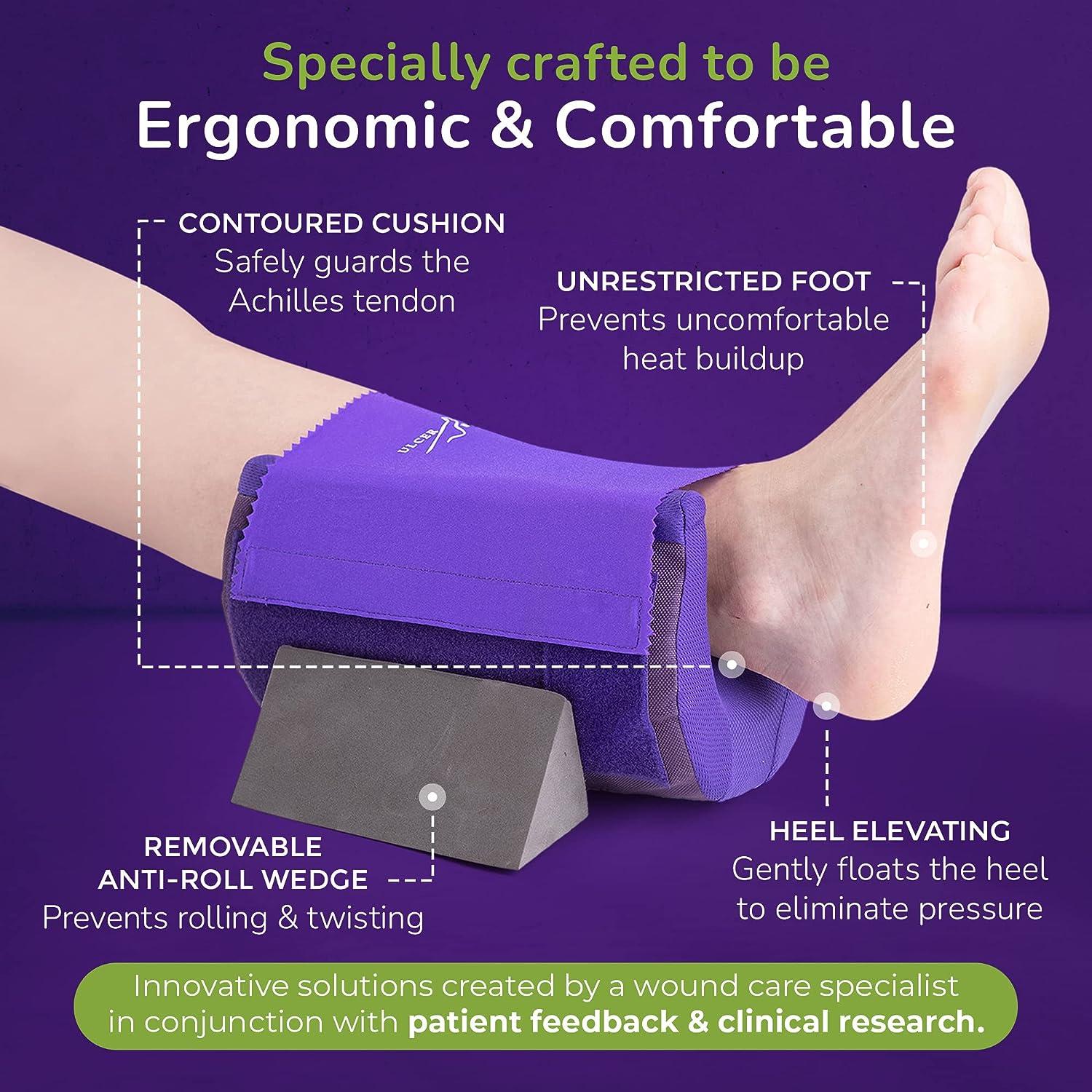 Ulcer Solutions Heel Keeper | Pressure Sore Heel Protectors | Lightweight, Breathable Lifts for ...