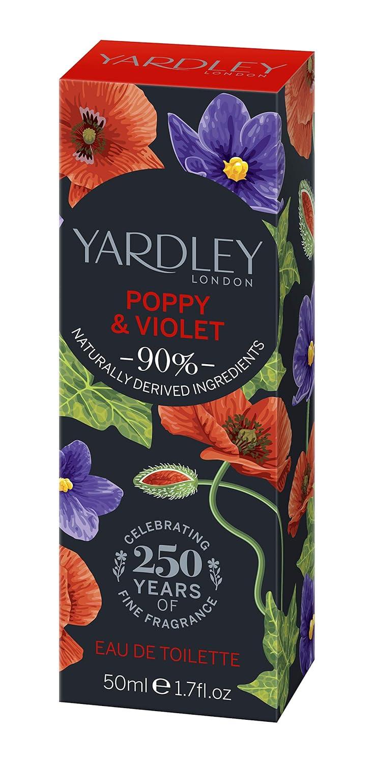 Yardley London Poppy and Violet Eau de Toilette 50ml | Buy Now with ...