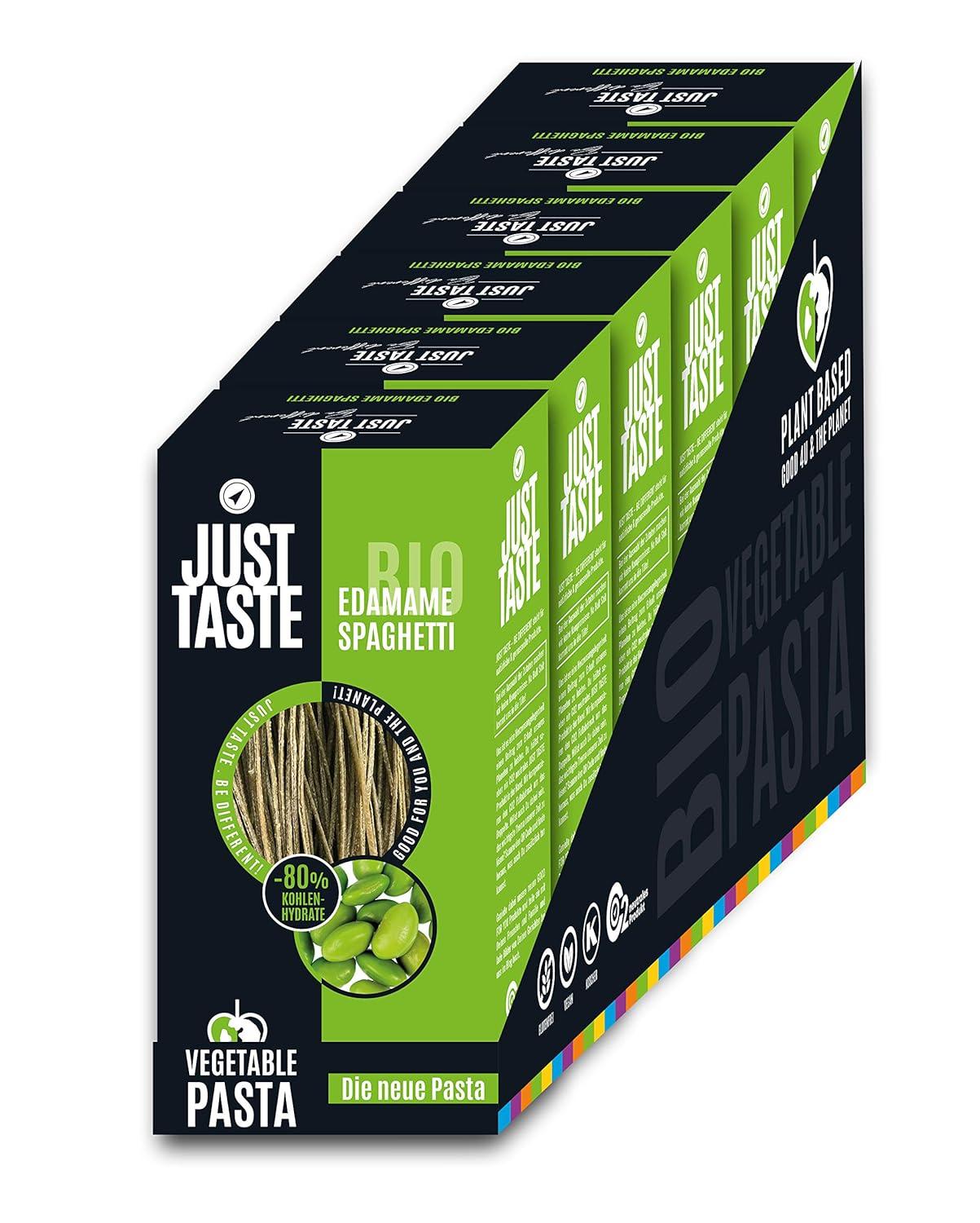Buy JUST TASTE Edamame Spaghetti - Organic Vegetable Pasta - 250g Pack ...