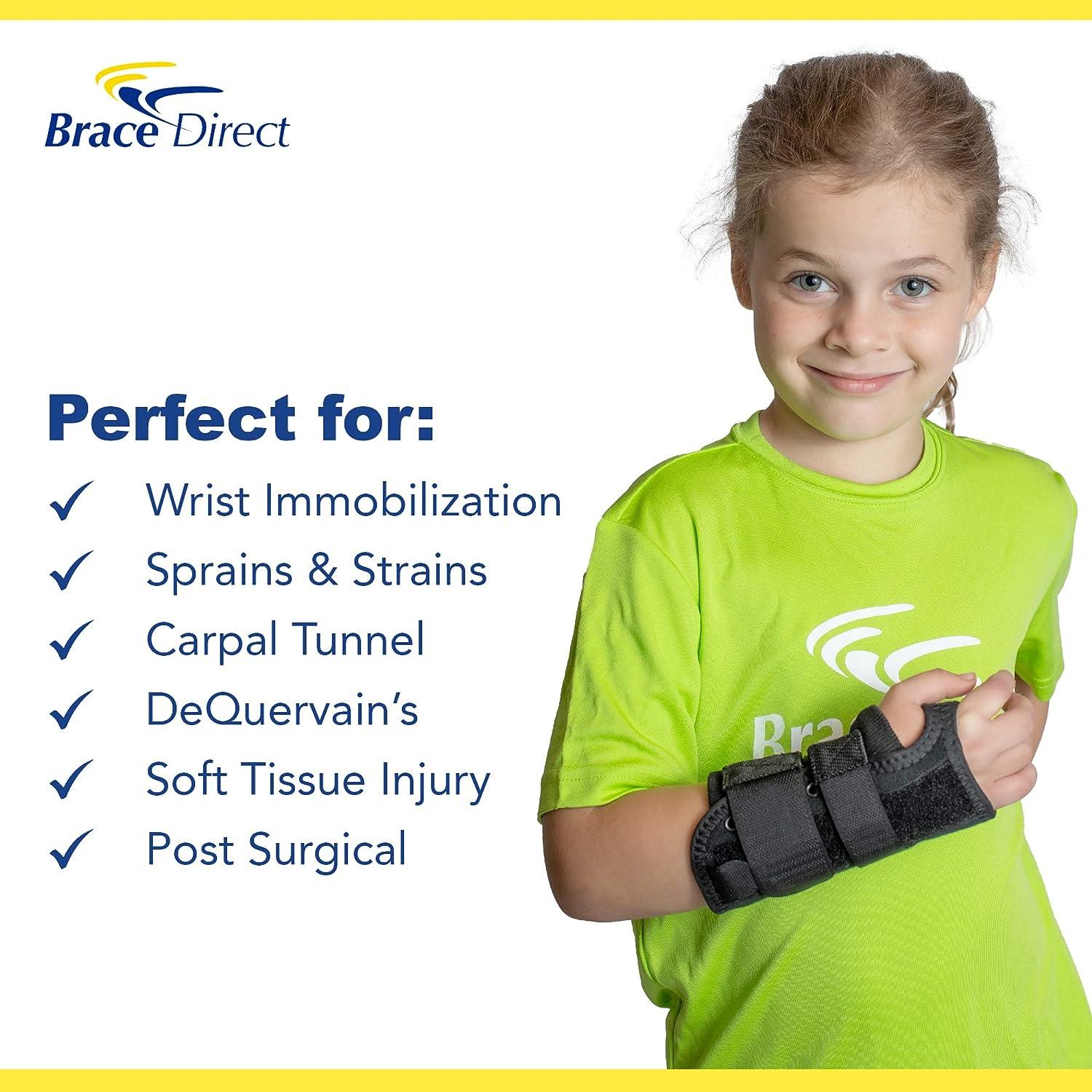 Pediatric Lace-Up Wrist Brace for Kids - Left Wrist | Immobilization ...