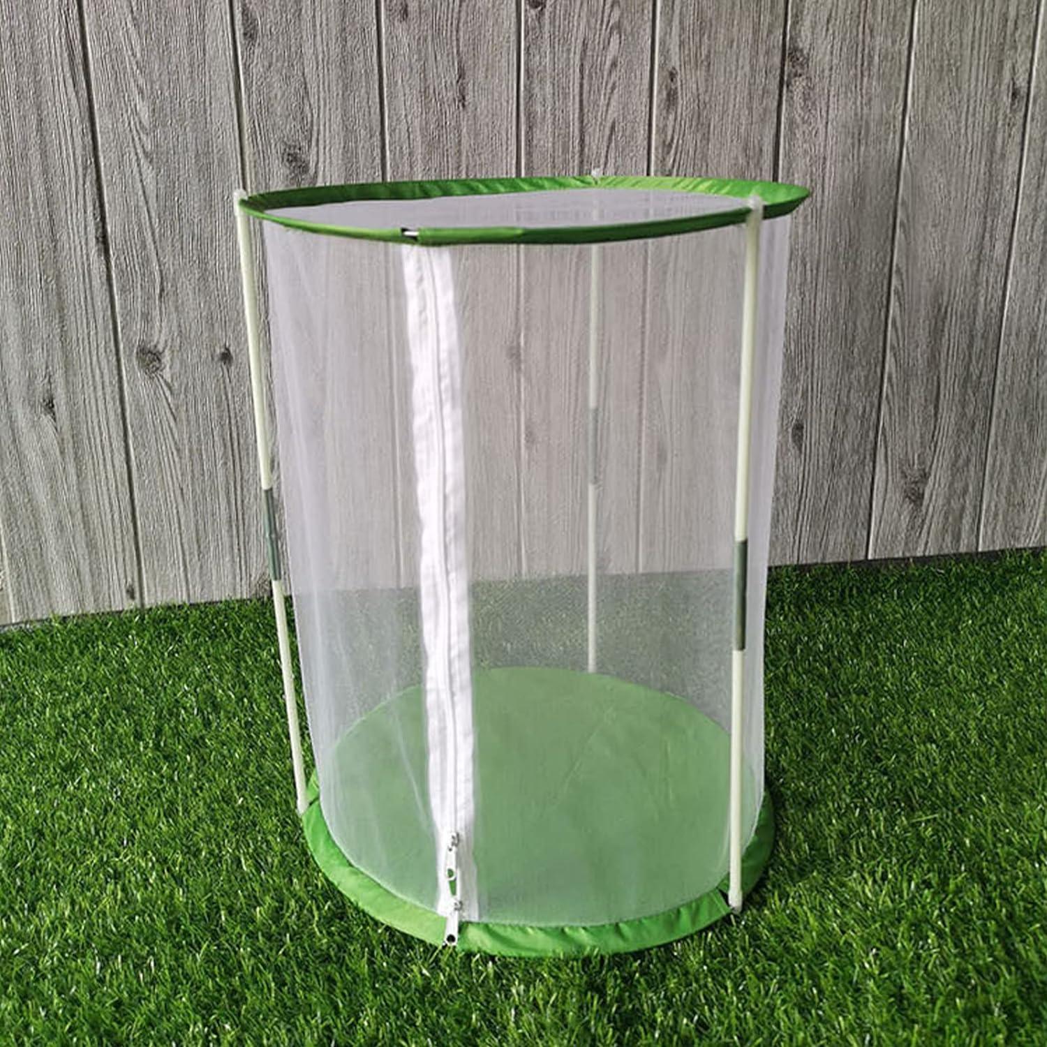 Zerodis Transparent Mesh Insect Cage Double Zipper Opening Insect ...