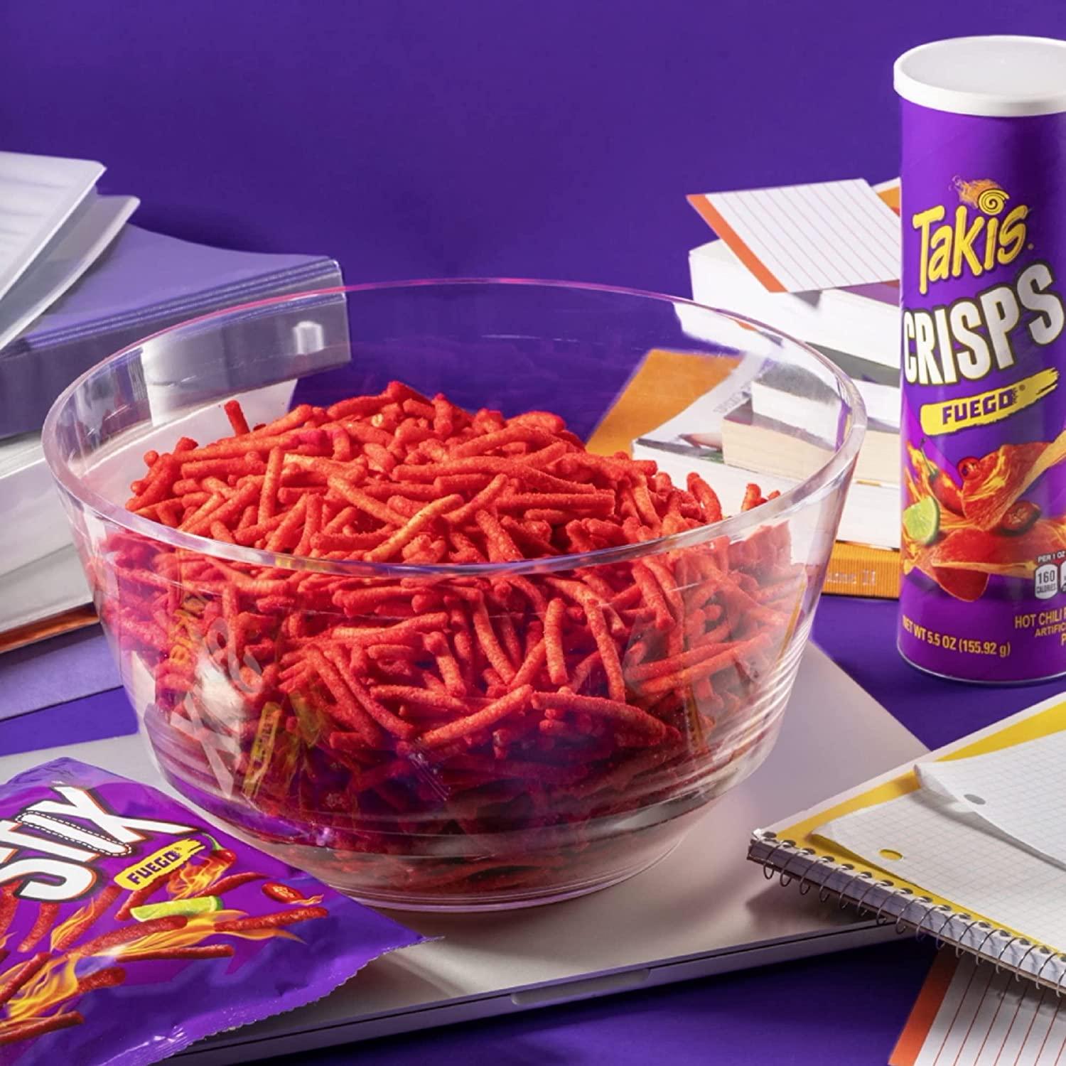 Takis Stix Fuego Corn Sticks, Hot Chili Pepper and Lime Artificially ...