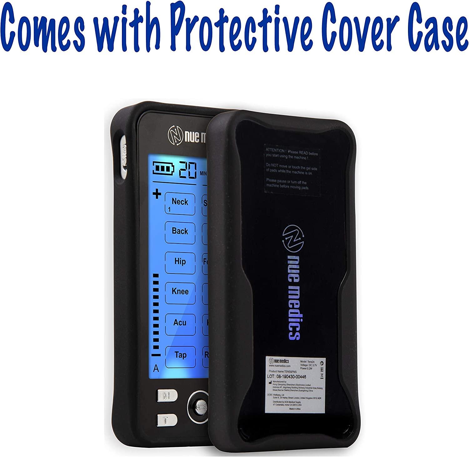 Tens Unit Machine Pulse Massager - 24 Modes Muscle Stimulator with ...