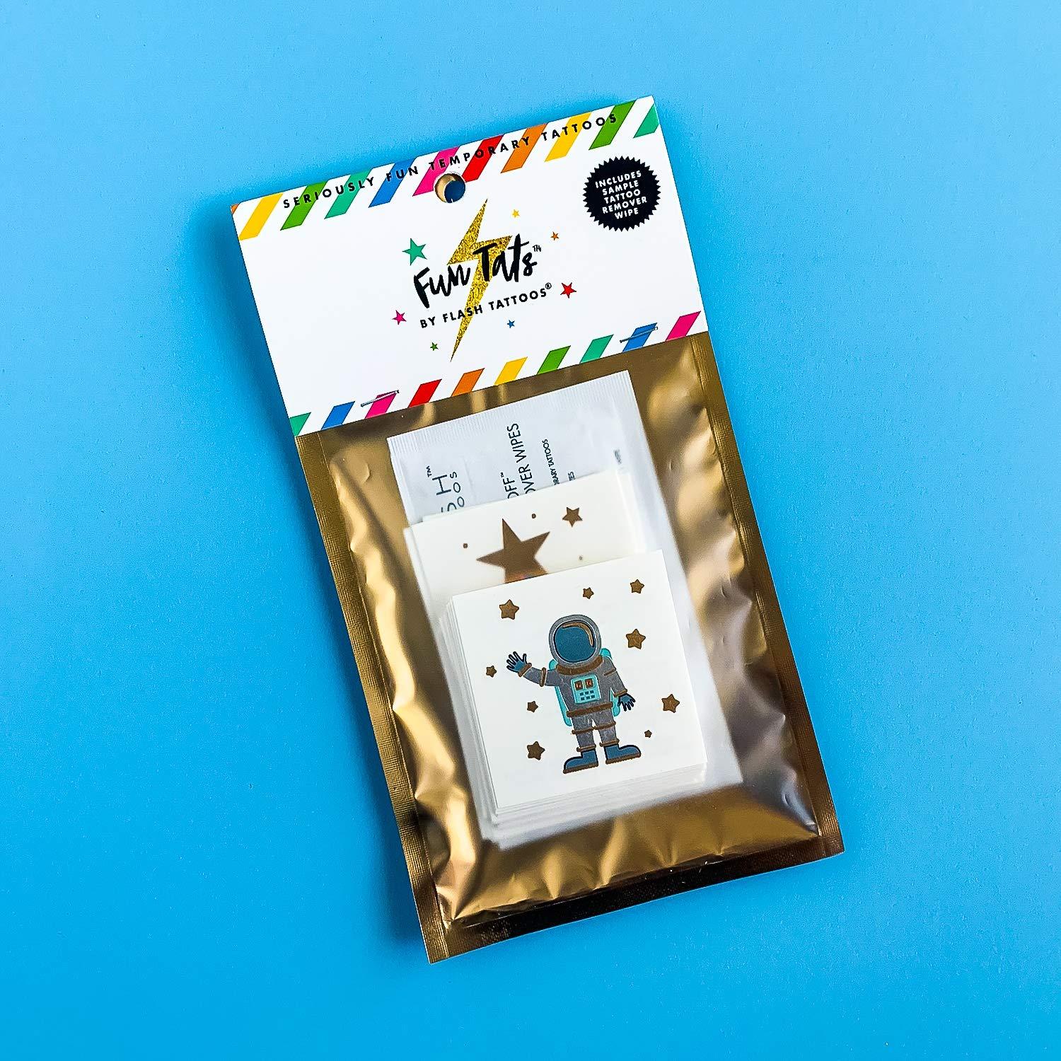 Space Explorer Variety Set - 25 Premium Waterproof Foil Kids Temporary ...