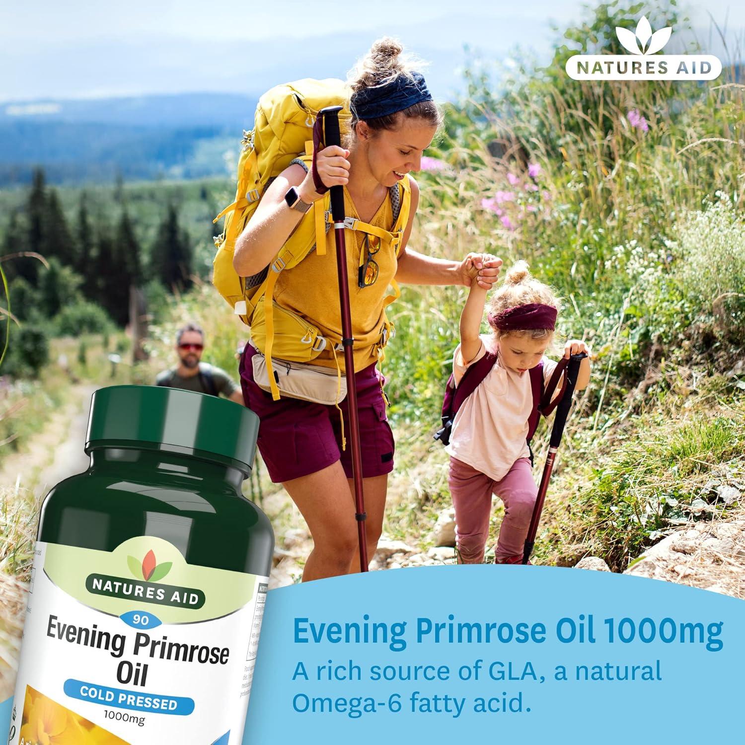 Natures Aid Evening Primrose Oil 1000mg 90 Capsules | Pregnancy Support ...