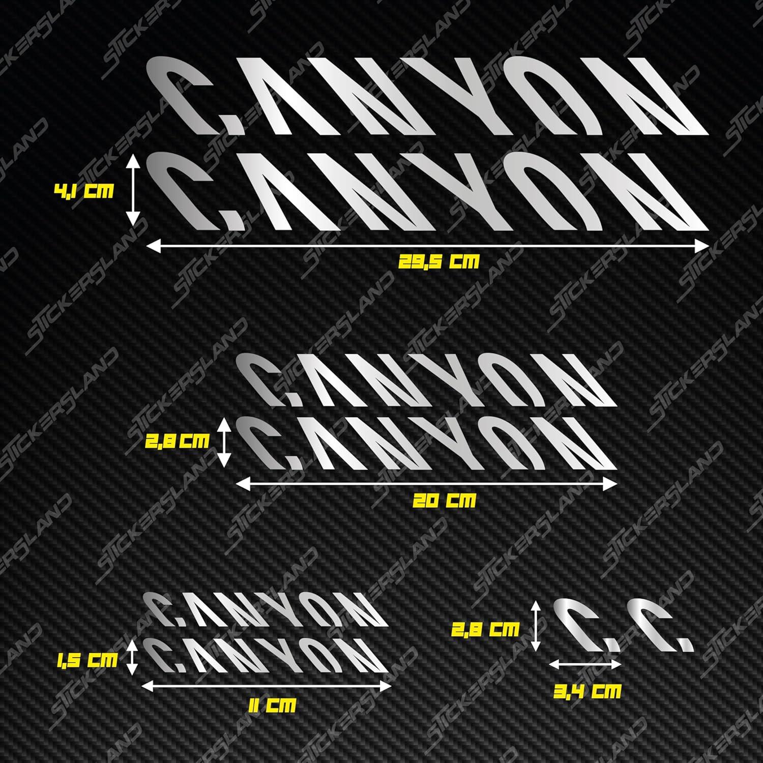 Generic Sticker Set for Canyon MTB - Customizable Decals & Lettering ...
