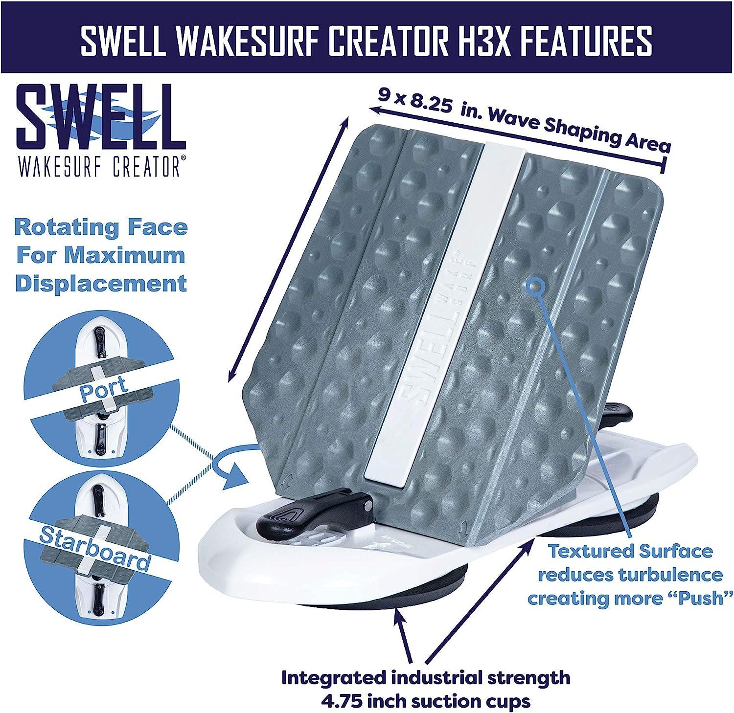 Swell Wakesurf Creator H3X - High Performance Rotating Wake Shaper ...