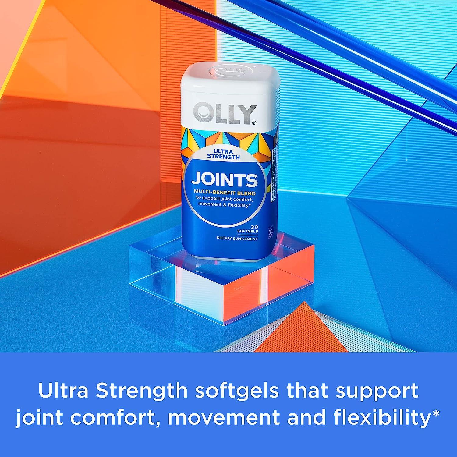 OLLY Ultra Strength Joint and Bone Support Softgels - Tumeric & Vitamin ...