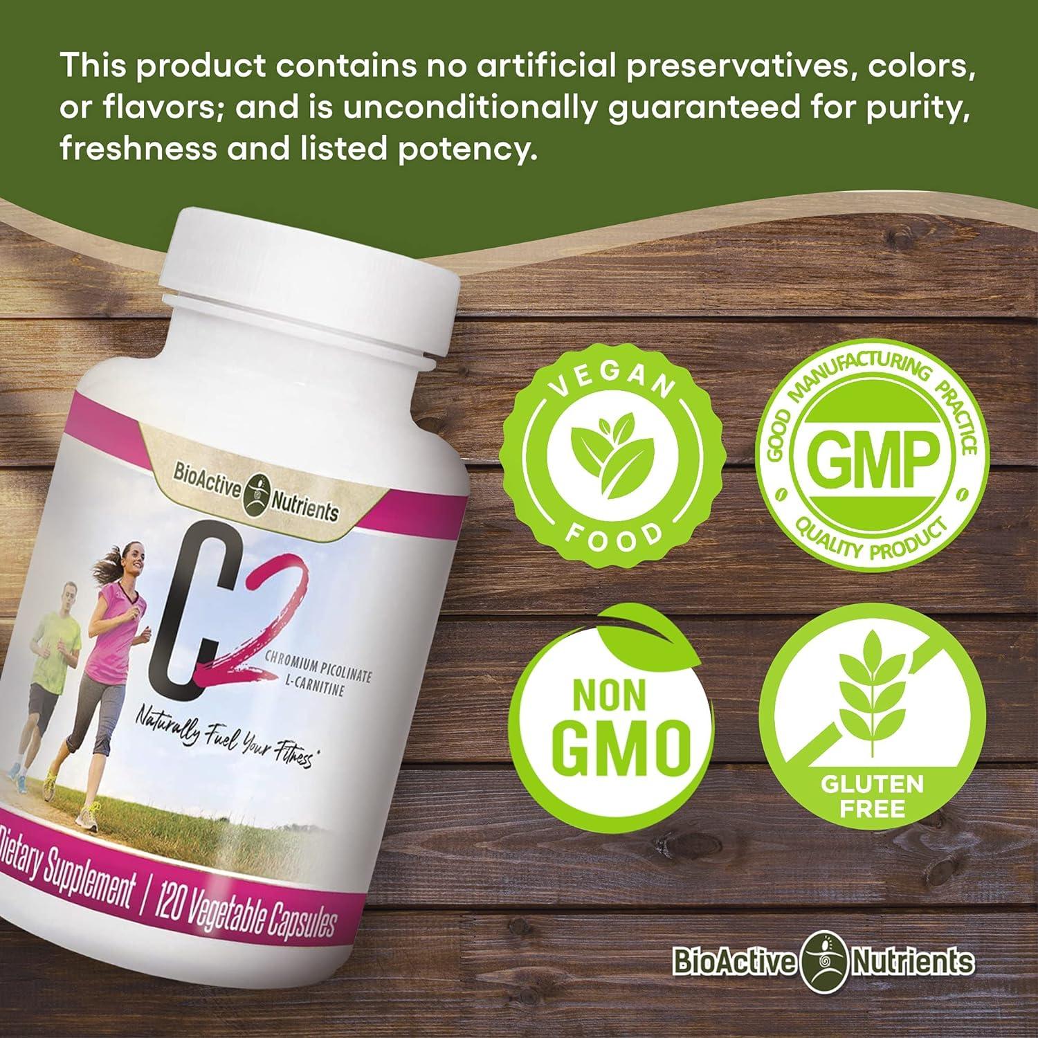 BioActive C2-Chromium Picolinate with L-Carnitine | 120 Vegetable ...