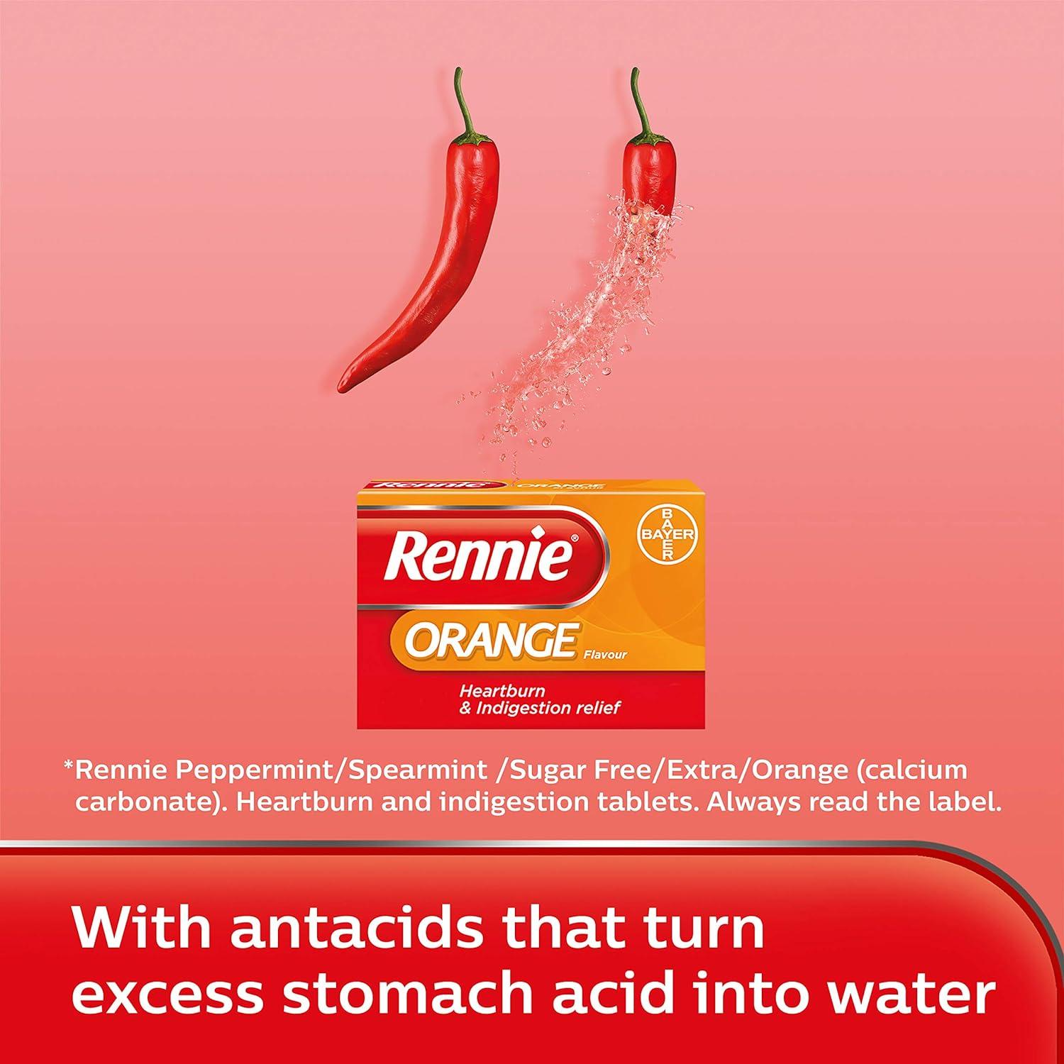 Rennie Orange Chewable Tablets - 48 Tablets, Pack of 1 | Buy Now with ...