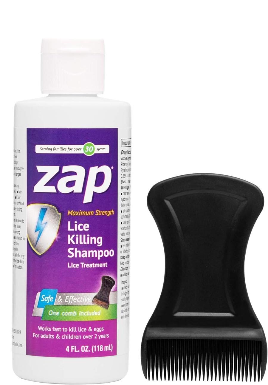 Extra Strength Lice Treatment Shampoo - Kills Eggs & Lice - 4 FL OZ ...